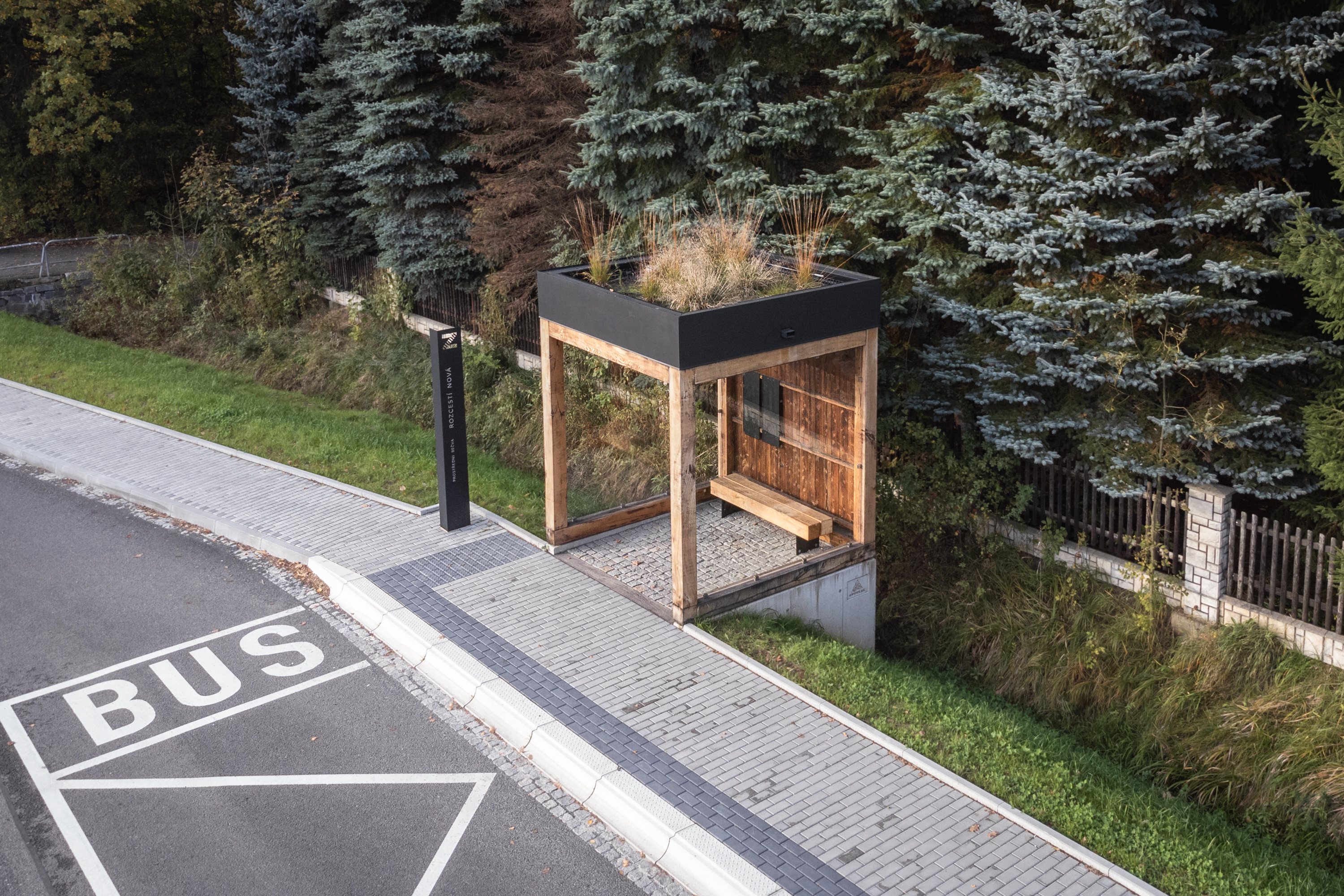 Prostřední Bečva Bus Stops by henkai architekti - Architizer