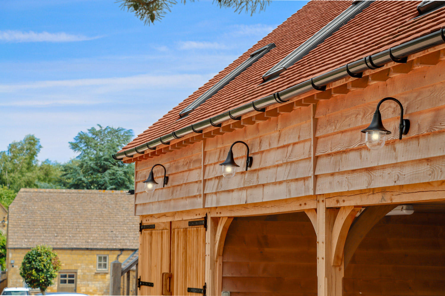 3 Bay Oak Outbuilding With Room Above by The Classic Barn Company ...