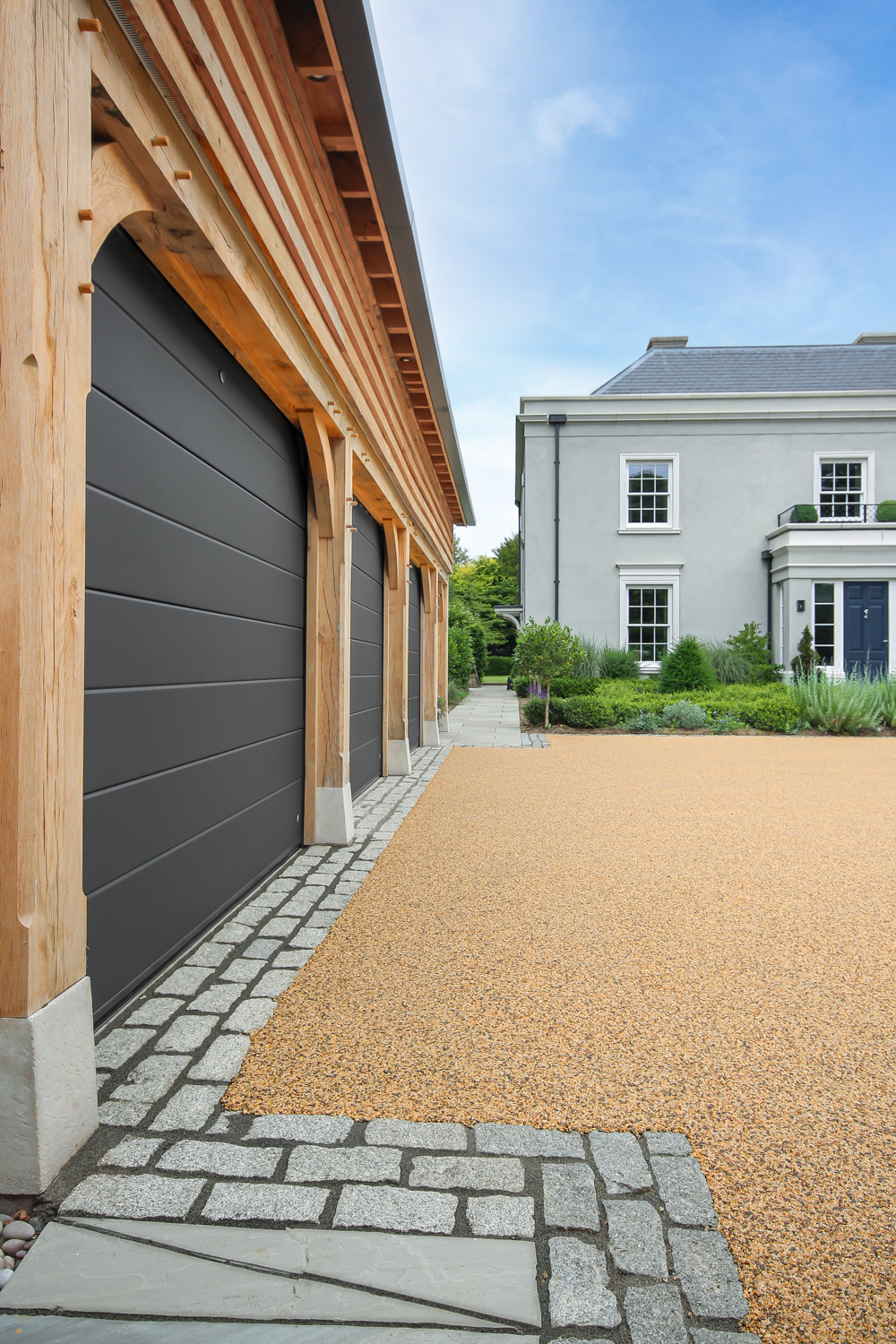 3 Bay Timber Framed Garage With Room Above by The Classic Barn Company ...