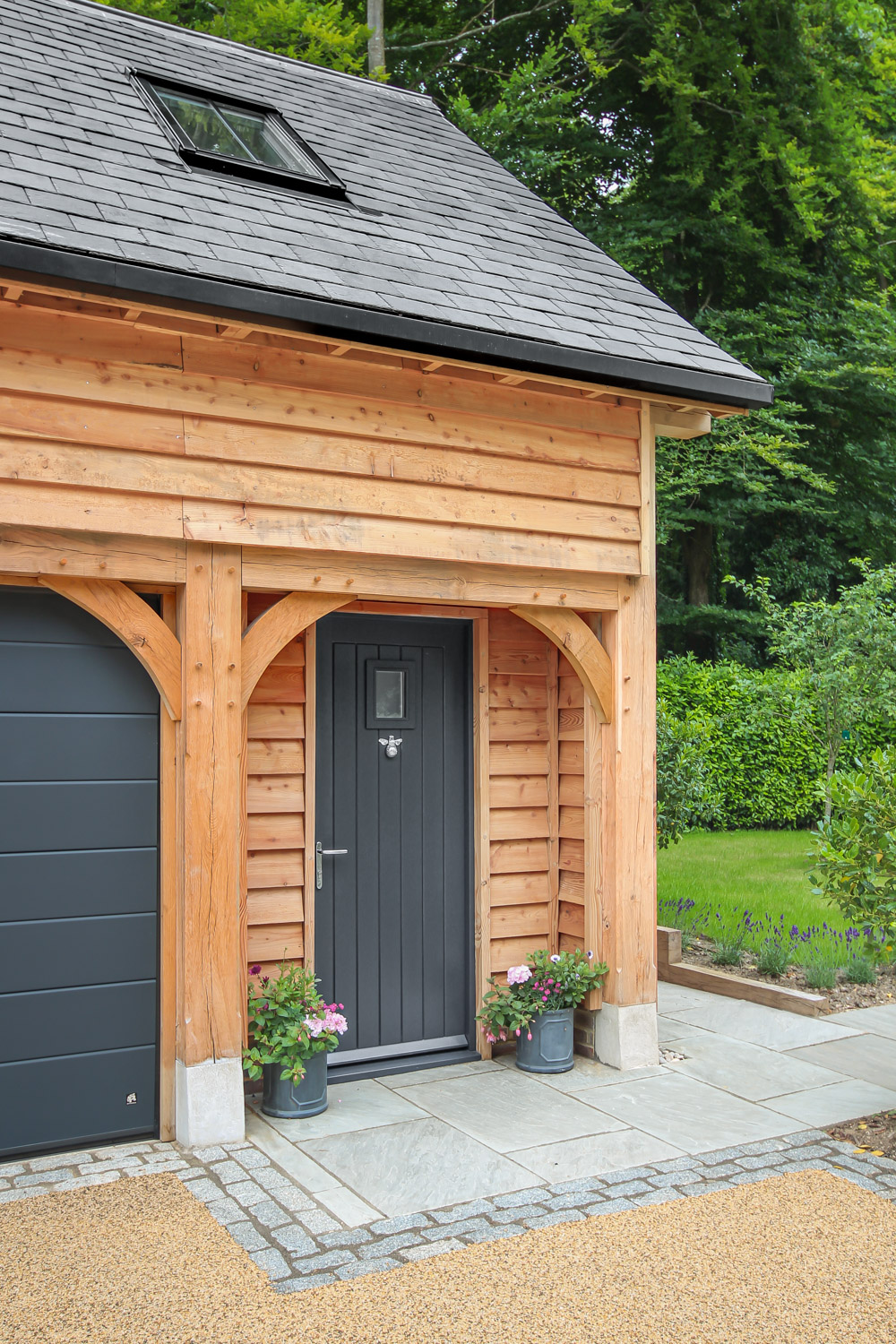 3 Bay Timber Framed Garage With Room Above by The Classic Barn Company ...