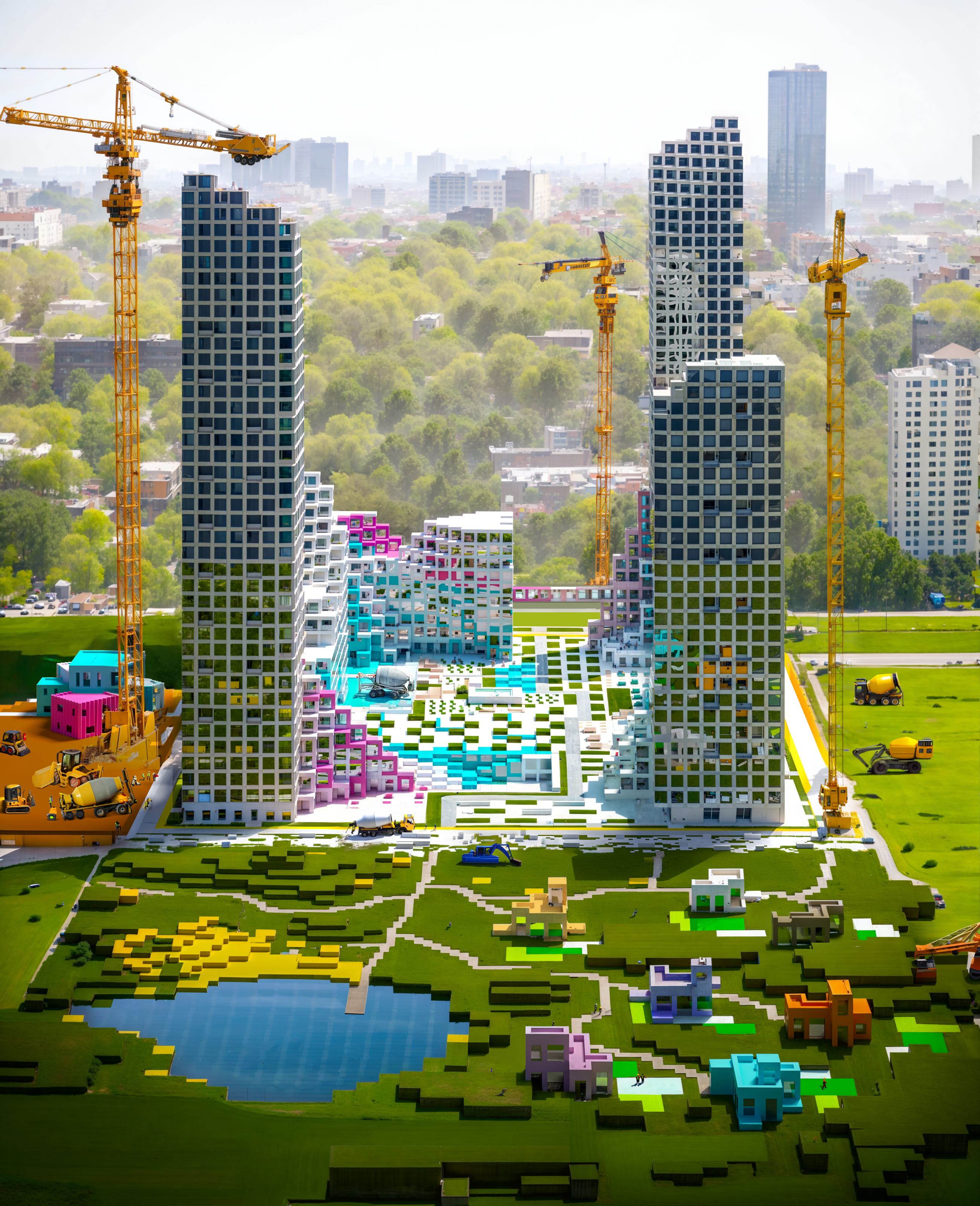 Housing project in Minecraft by DOMO studios - Architizer