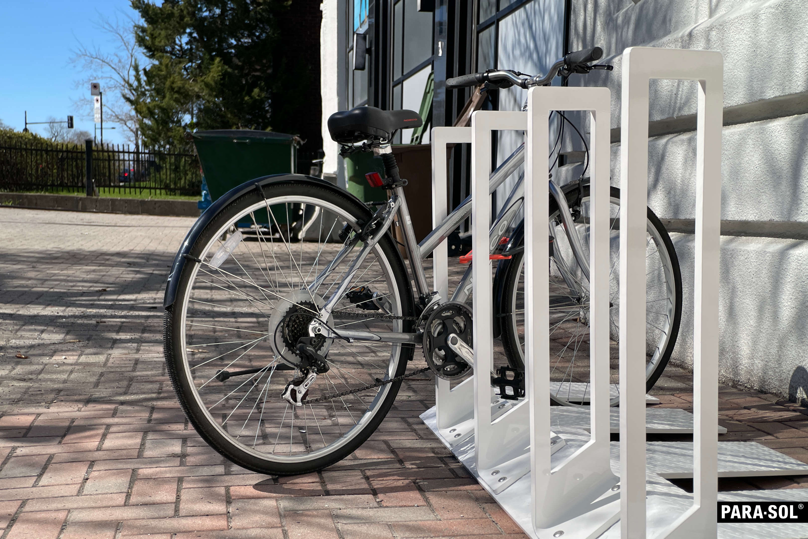 PREFAB CONCEPT | OBLIQUE BIKE RACK by PARA-SOL ARCHITECTURE - Architizer