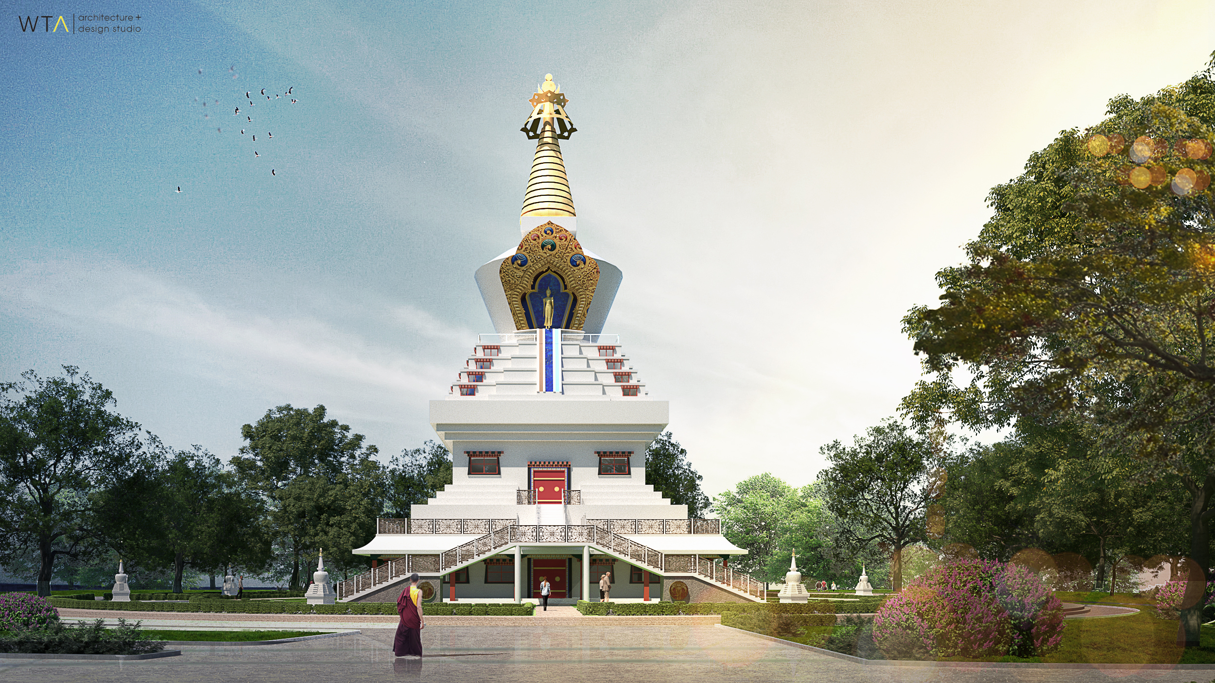 Merit Fields Stupa by WTA Architecture and Design Studio - Architizer