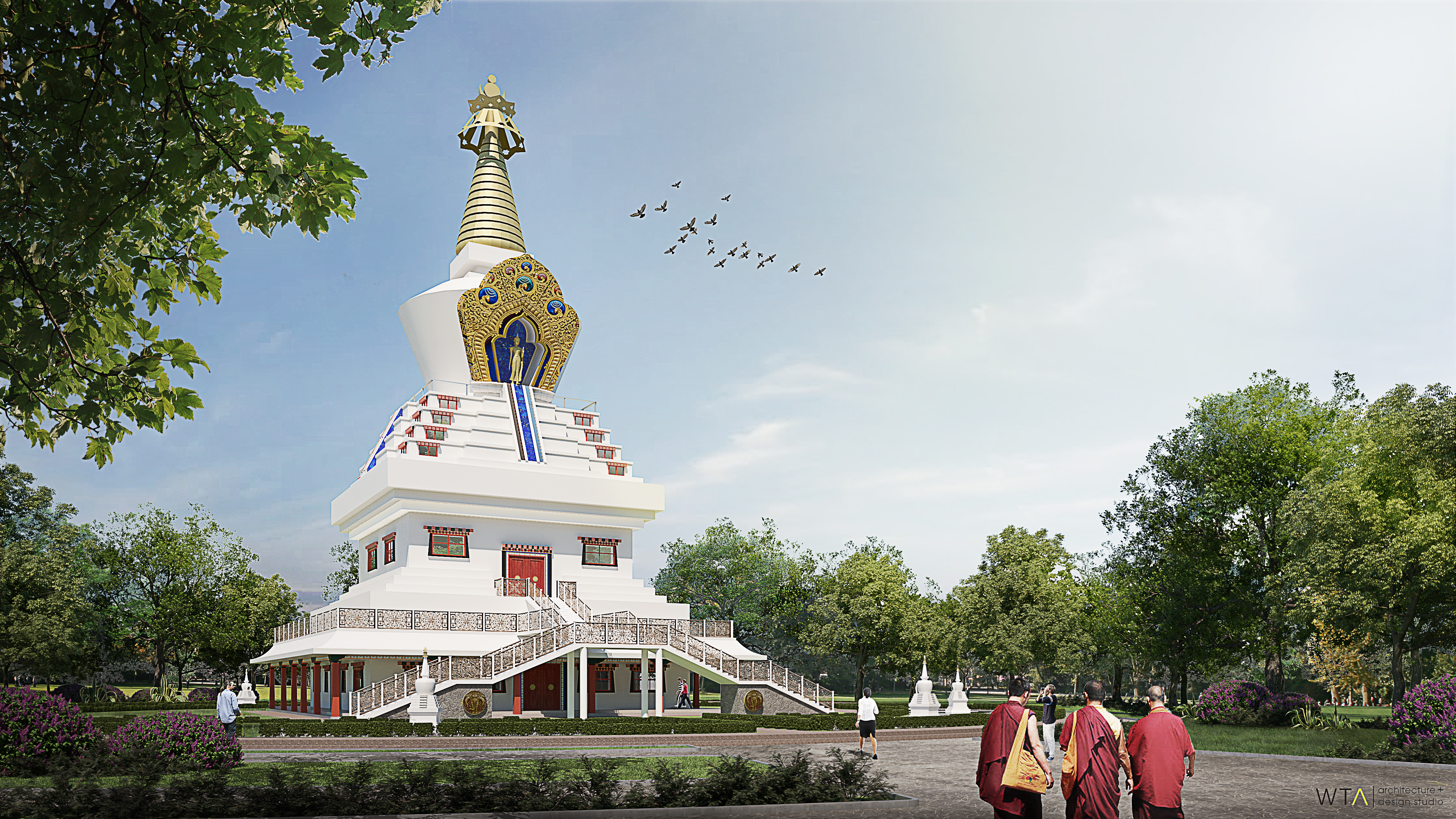 Merit Fields Stupa by WTA Architecture and Design Studio - Architizer