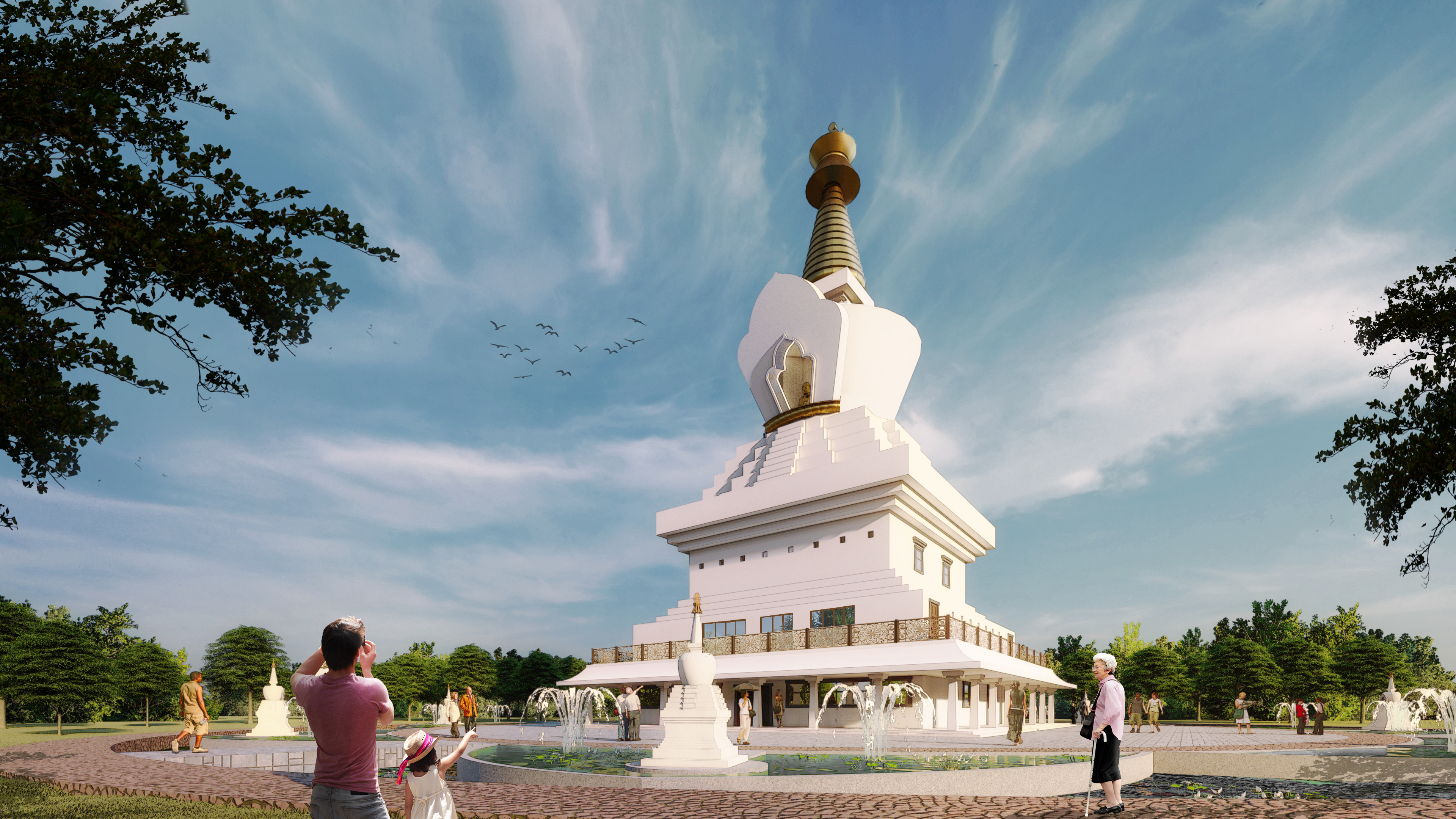 Merit Fields Stupa by WTA Architecture and Design Studio - Architizer
