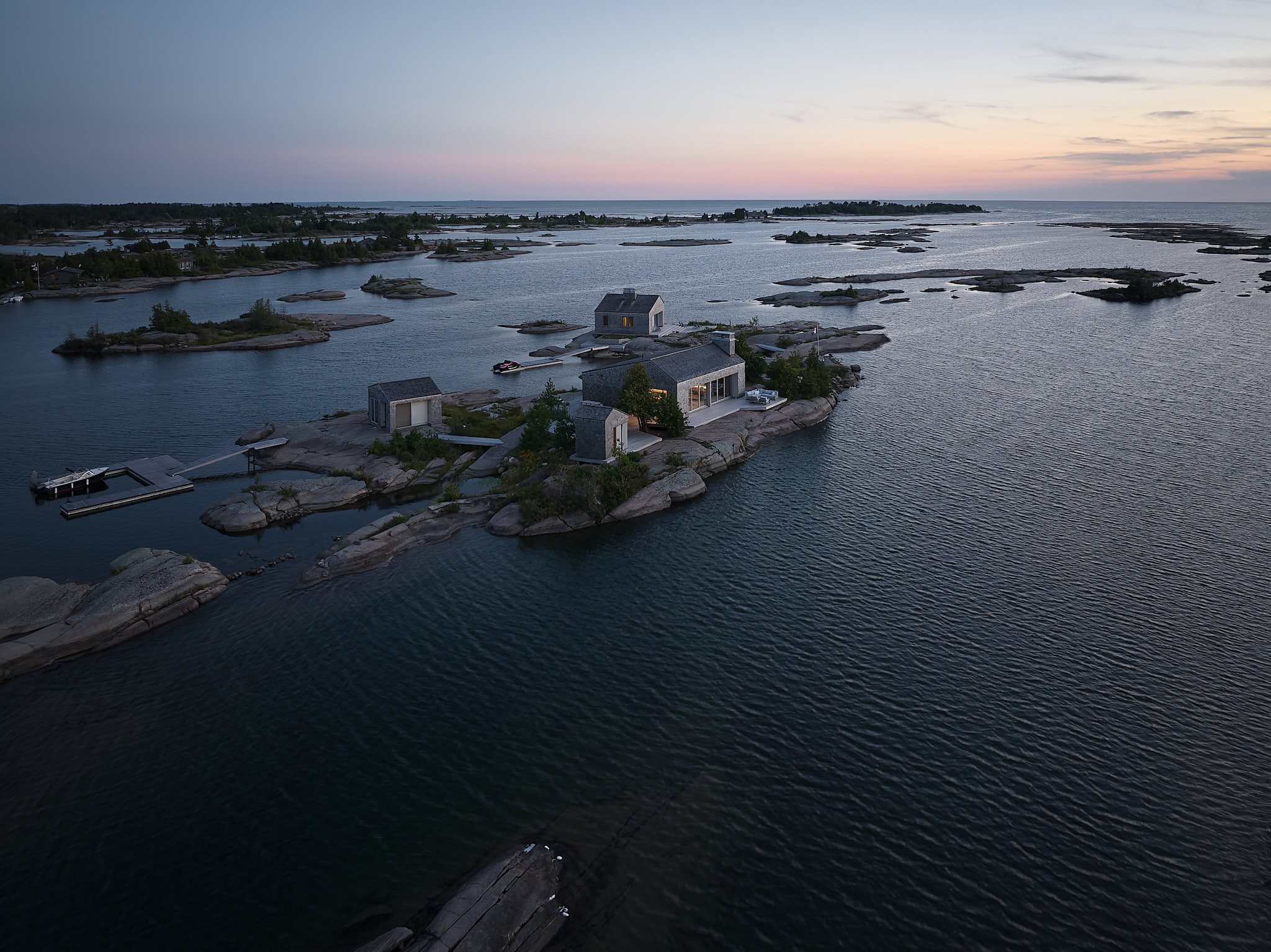 Idea 4021075: Whistling Wind Island by Akb Architects in Pointe au Baril, Canada - Architizer