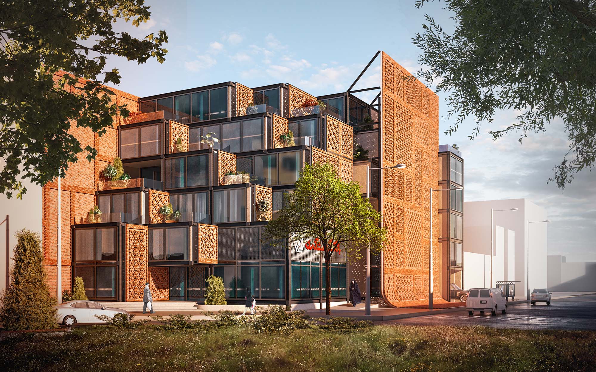 Idea 4026035: Tourism Bank Building by Architraz in Sirjan, Iran ...