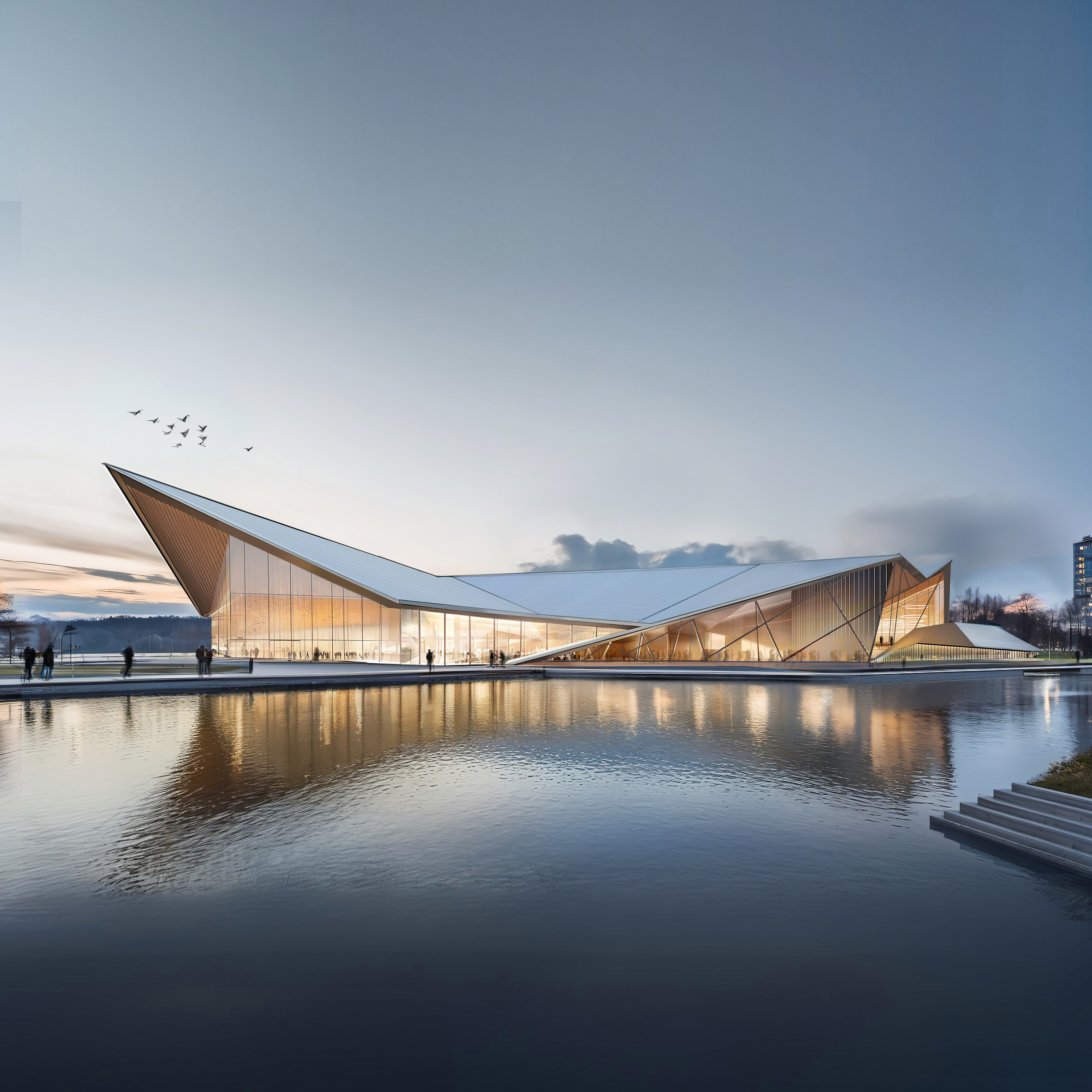 The Folding Boat Community Center by X.C STUDIO - Architizer