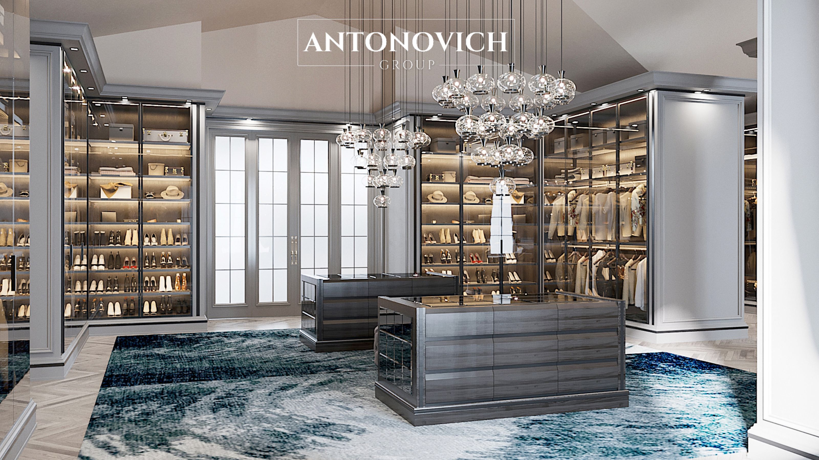 Spacious Dressing Room Interior Design and Joinery Expertise by LUXURY ...