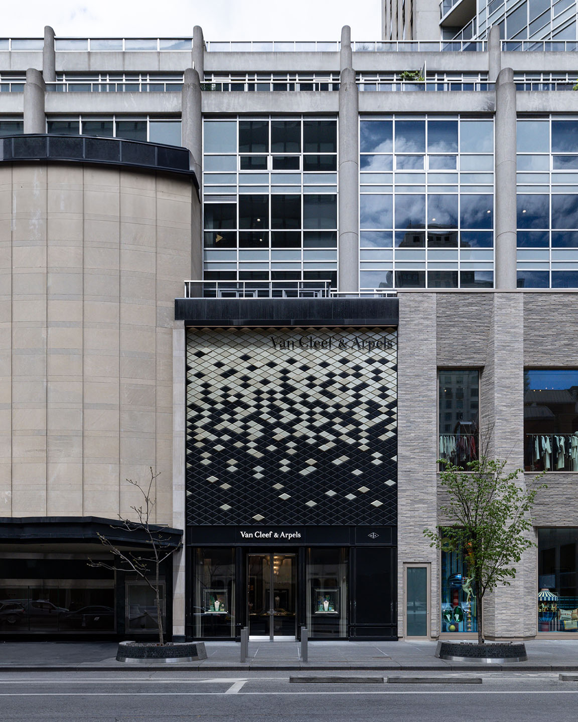 Storefront with Back-Lit Cast-Aluminum Diamond Tiles by Nicholas Jay ...