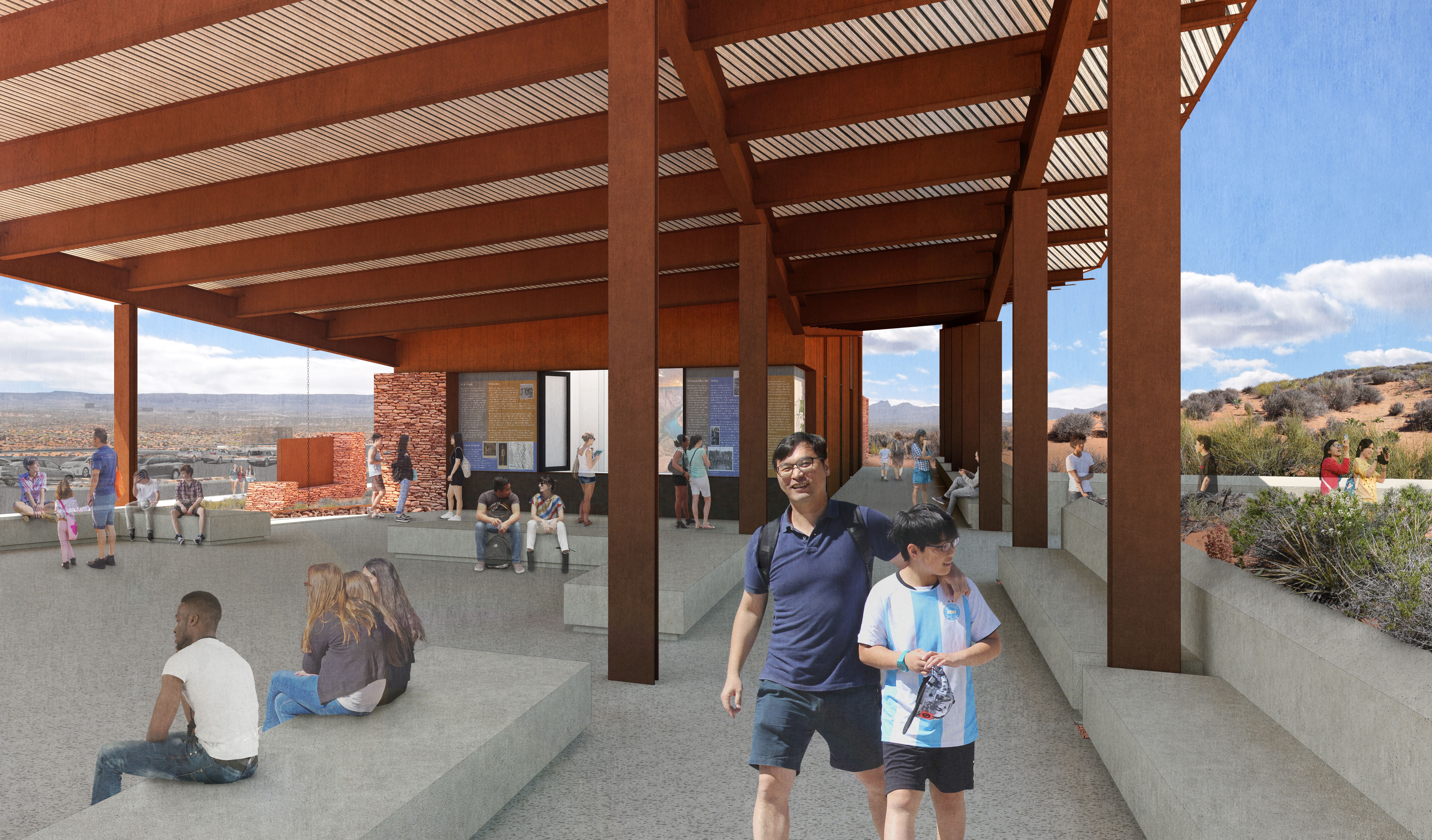 Horseshoe Bend Visitor Center by Weddle Gilmore Architects - Architizer