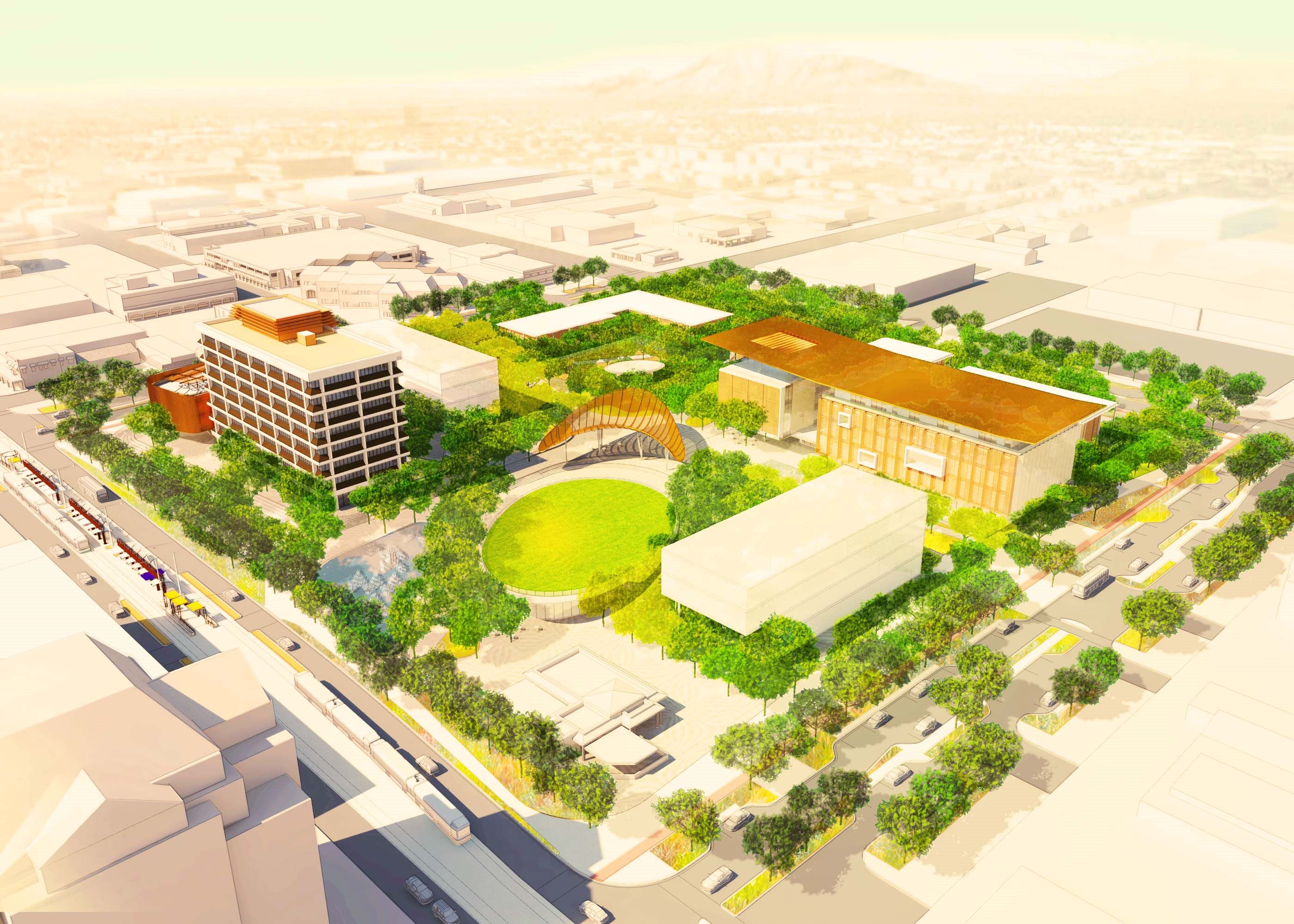 Mesa City Center Master Plan by Weddle Gilmore Architects - Architizer