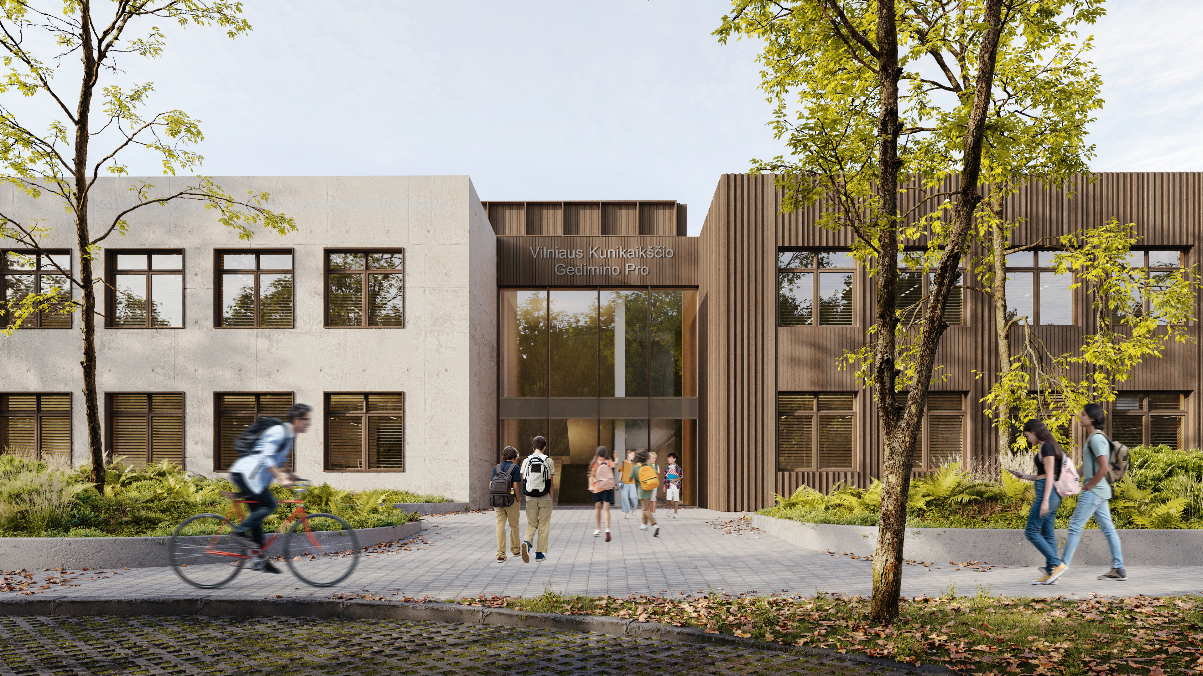 School in Vilnius, Architectural competition by UAB APLAN - Architizer