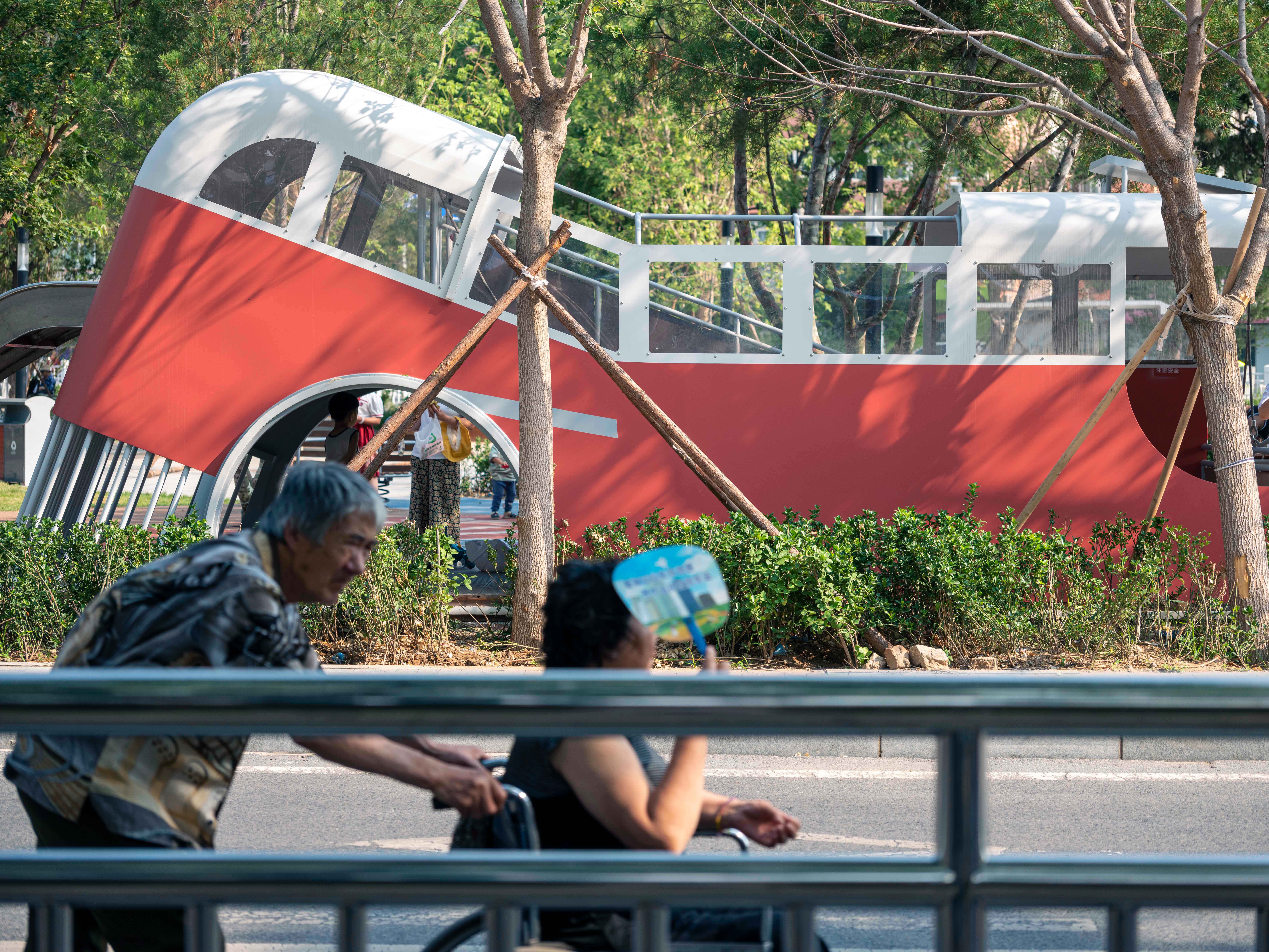 Old Beijing Bus: The Public Children's Space with a Bus Theme on the ...
