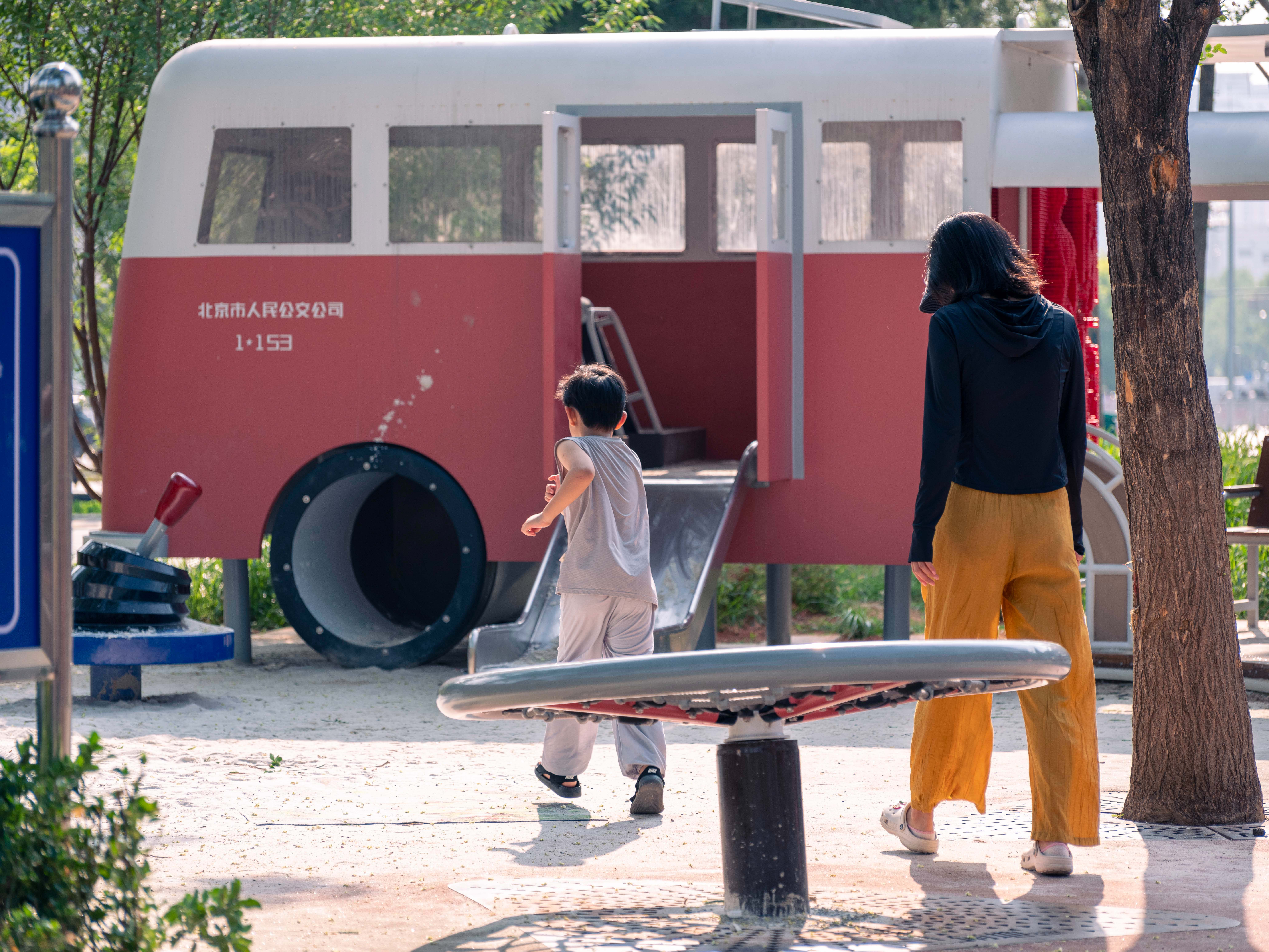 Old Beijing Bus: The Public Children's Space with a Bus Theme on the ...