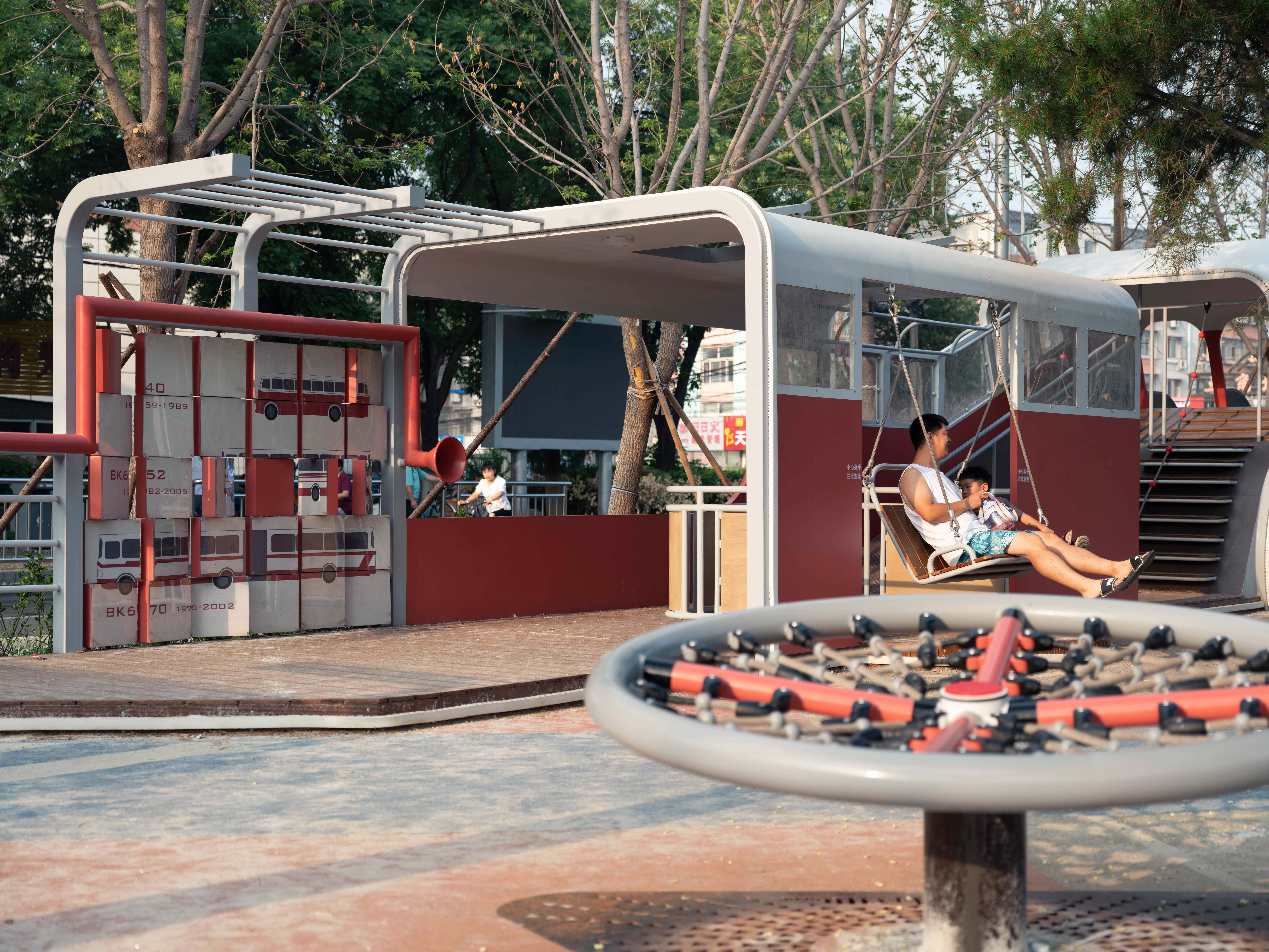 Old Beijing Bus: The Public Children's Space with a Bus Theme on the ...