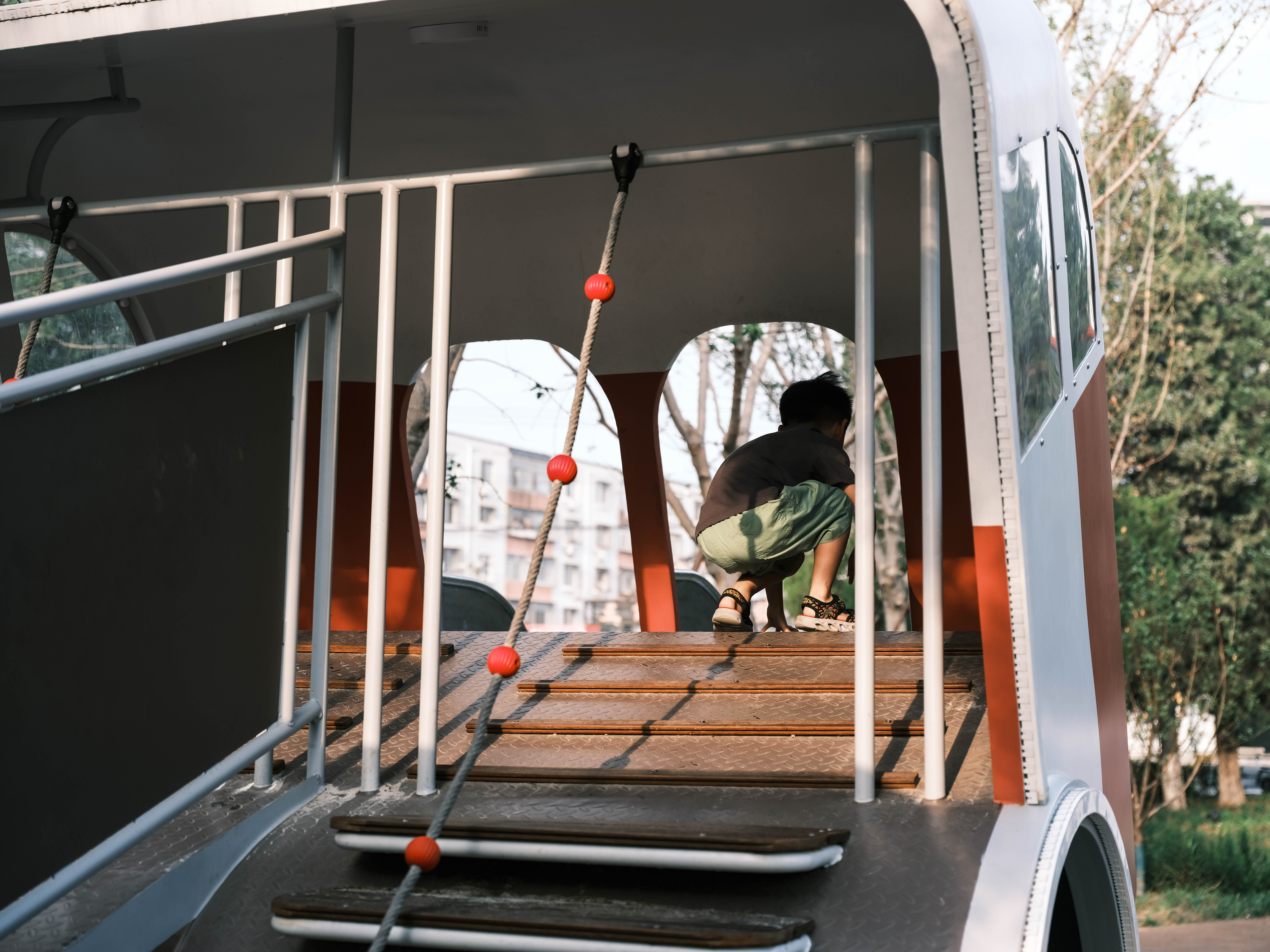 Old Beijing Bus: The Public Children's Space with a Bus Theme on the ...