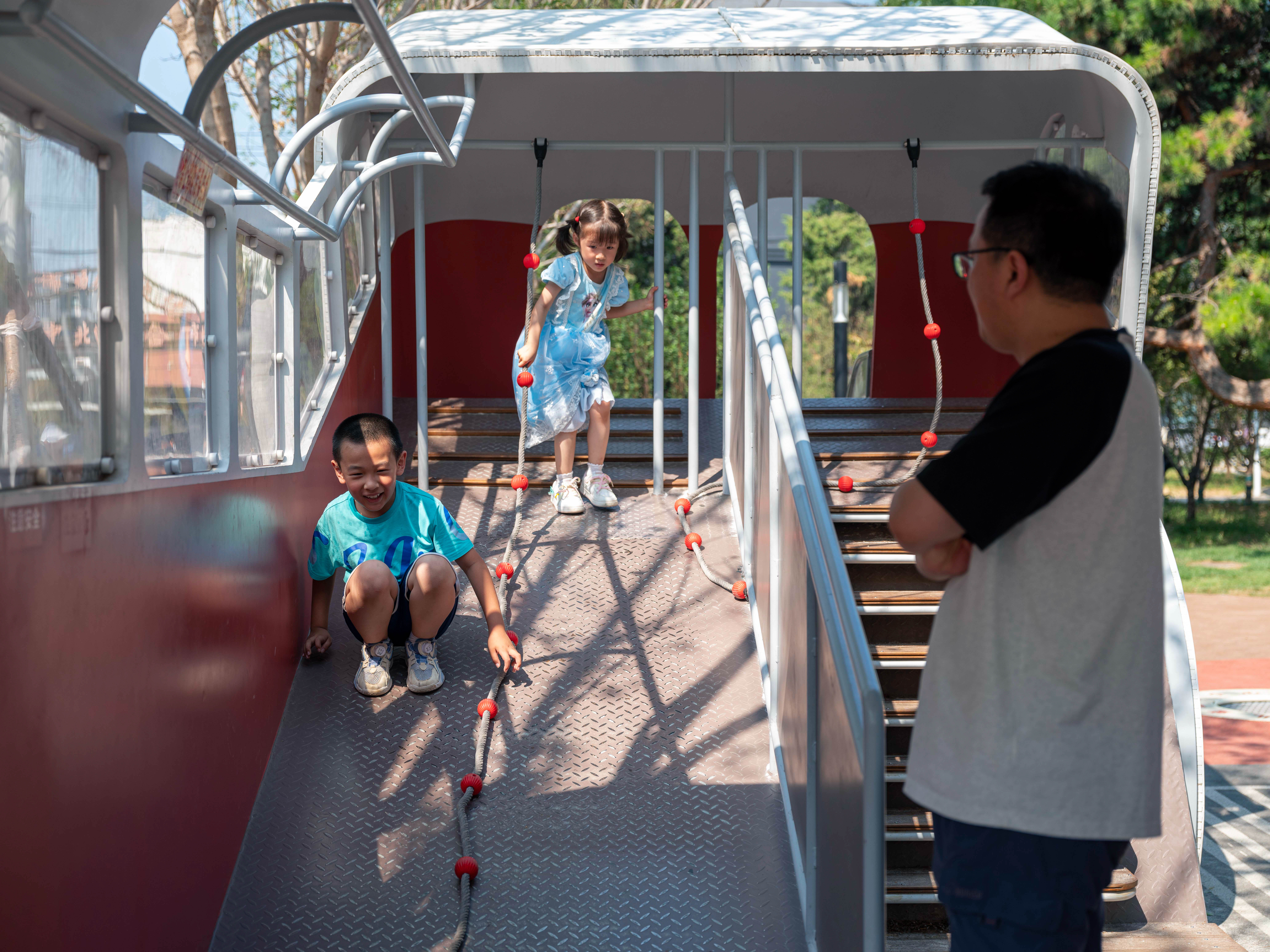 Old Beijing Bus: The Public Children's Space with a Bus Theme on the ...