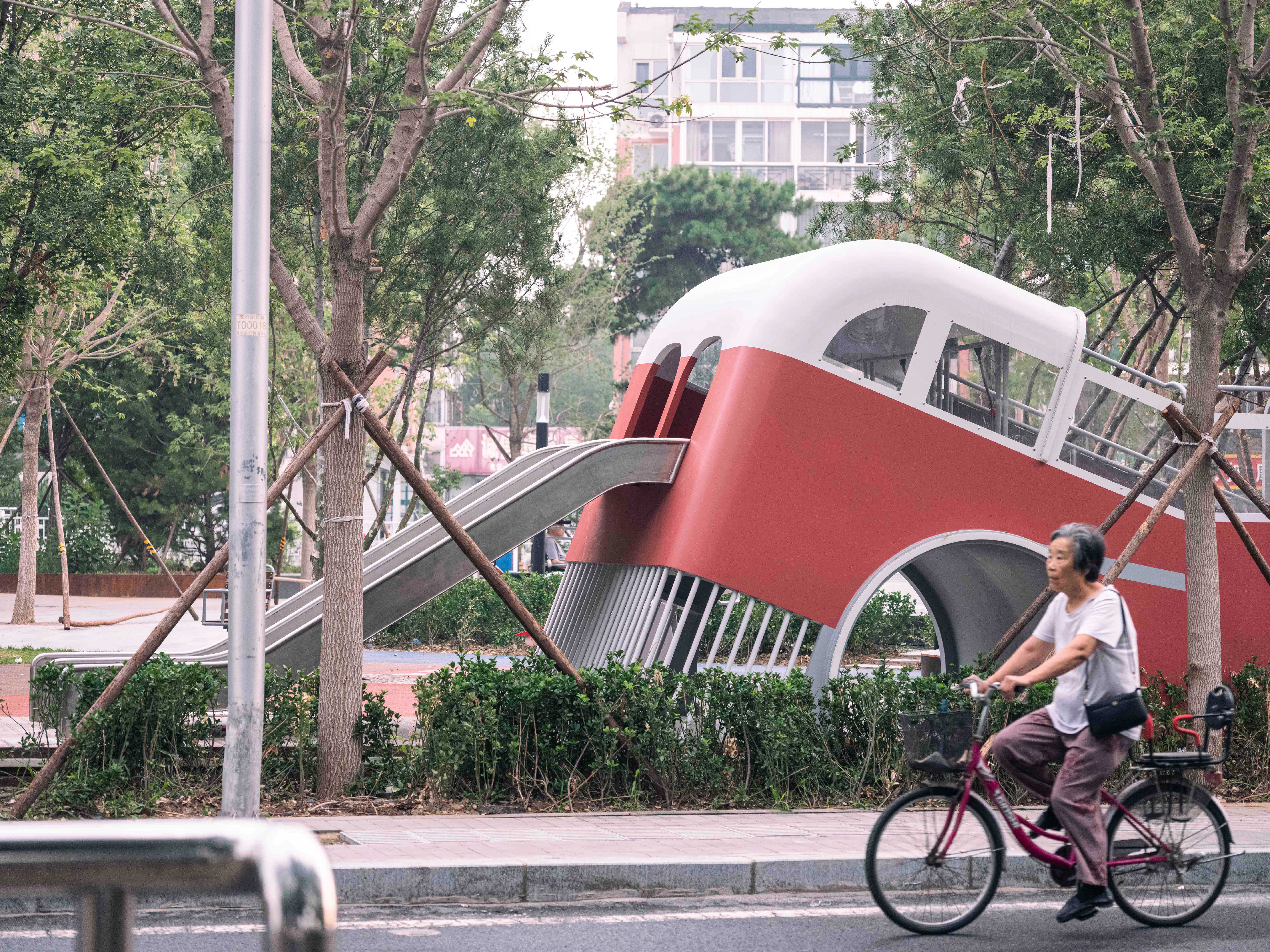 Old Beijing Bus: The Public Children's Space with a Bus Theme on the ...