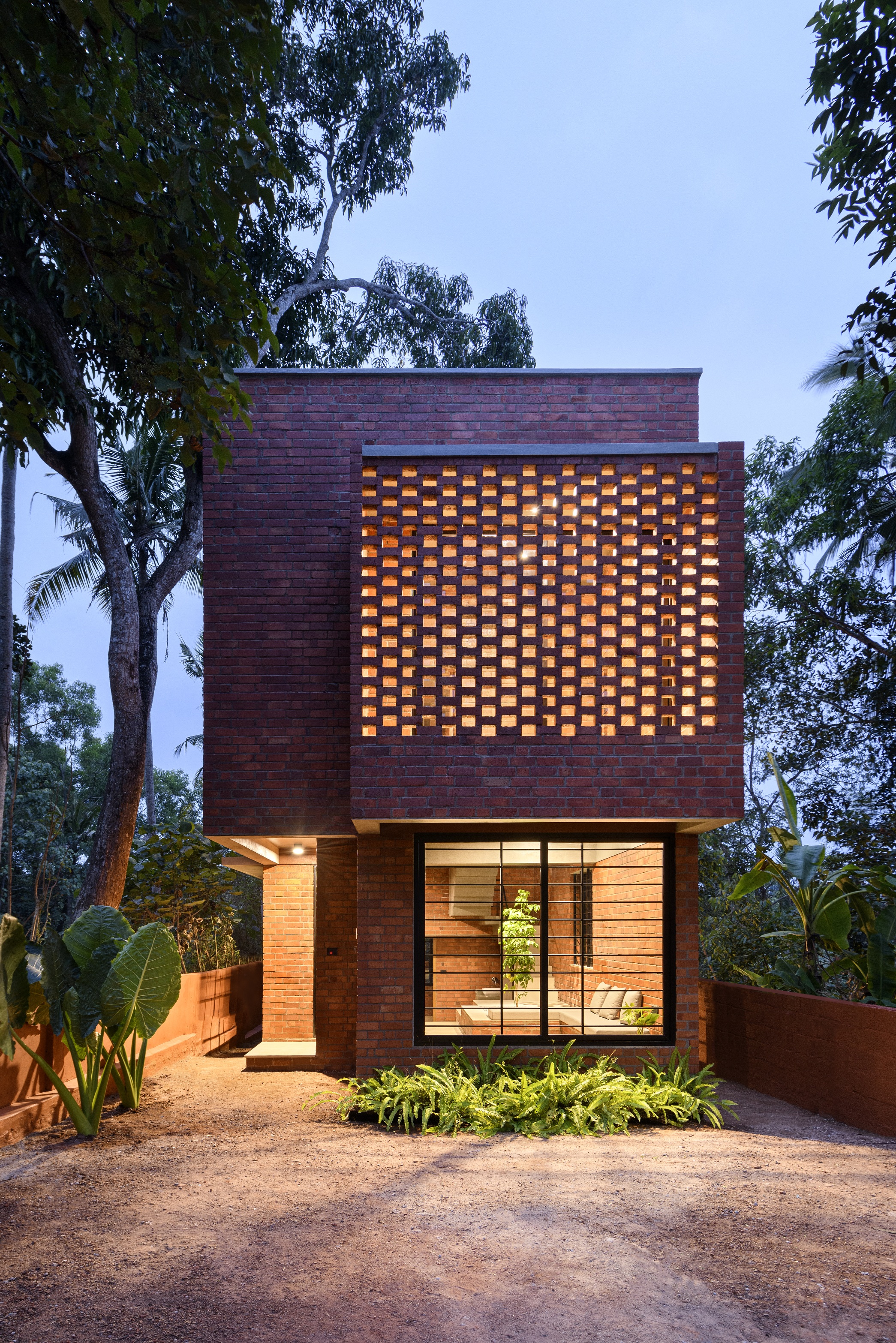 Narrow Brick House by Srijit Srinivas Architects - Architizer
