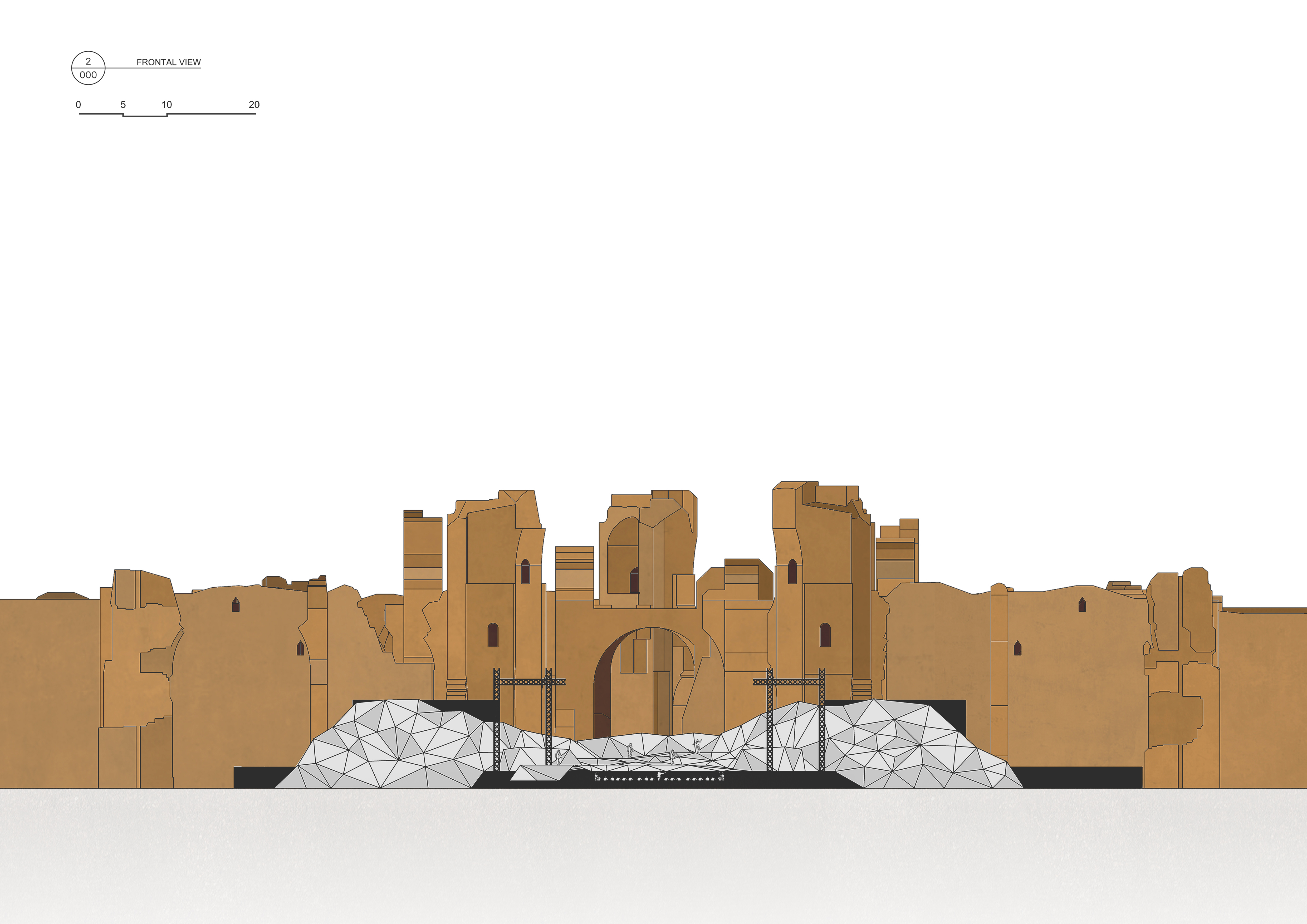 Set Design for Tosca and Turandot Operas in Baths of Caracalla by ...