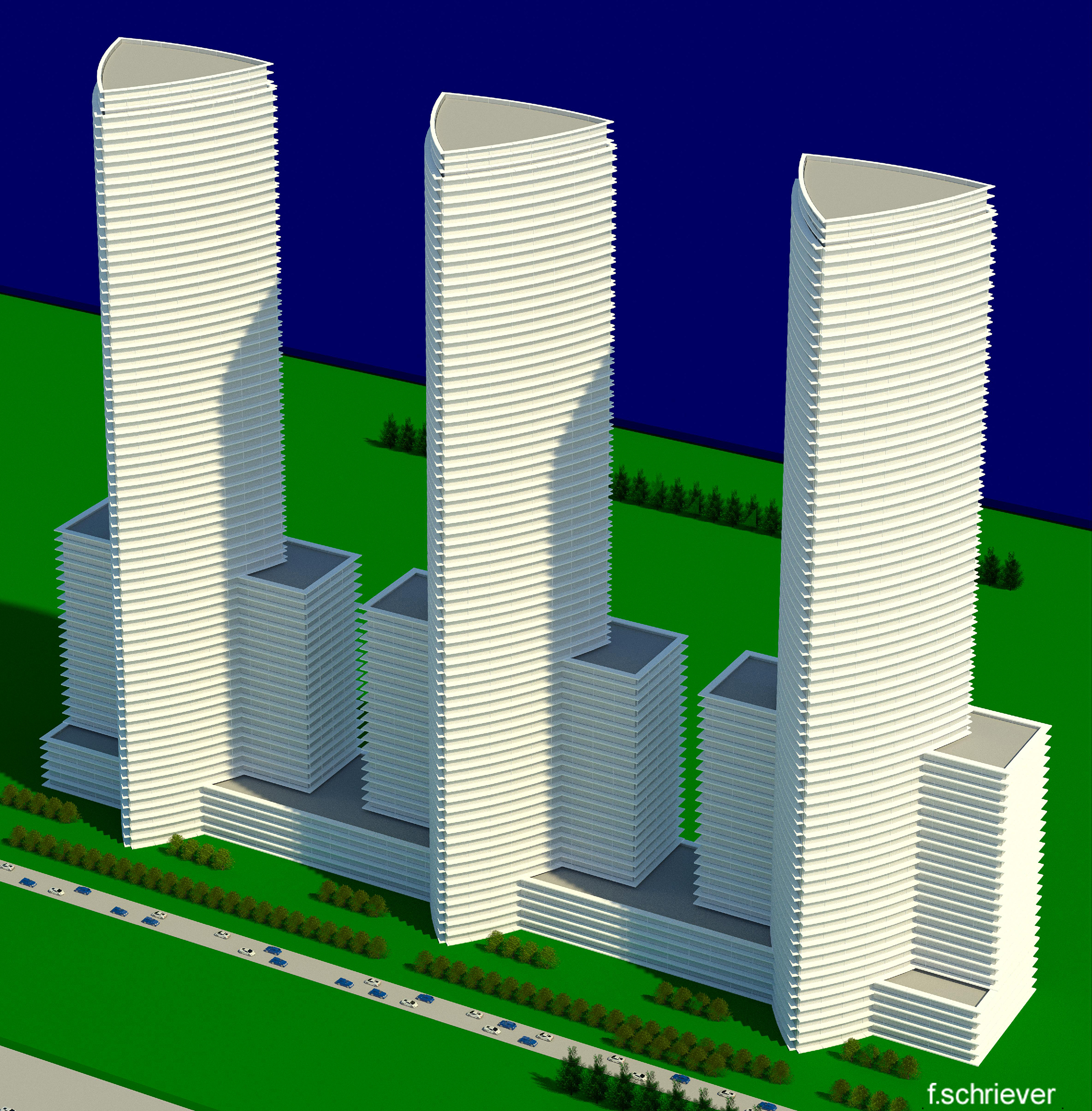 The Triangle Towers Mixed Use by Urban Form - Architizer