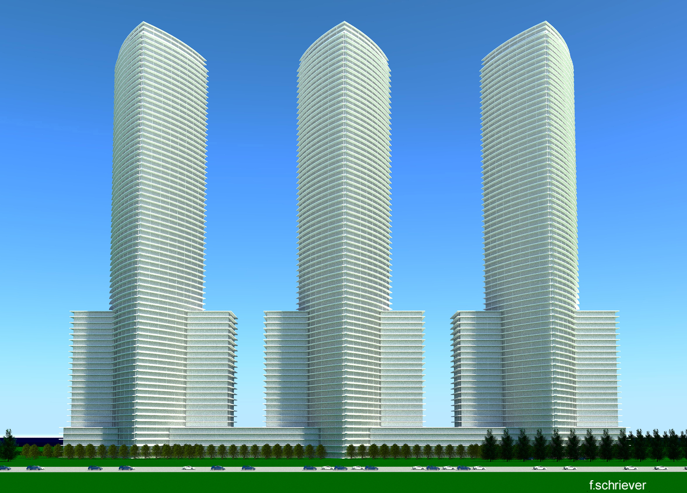 The Triangle Towers Mixed Use by Urban Form - Architizer