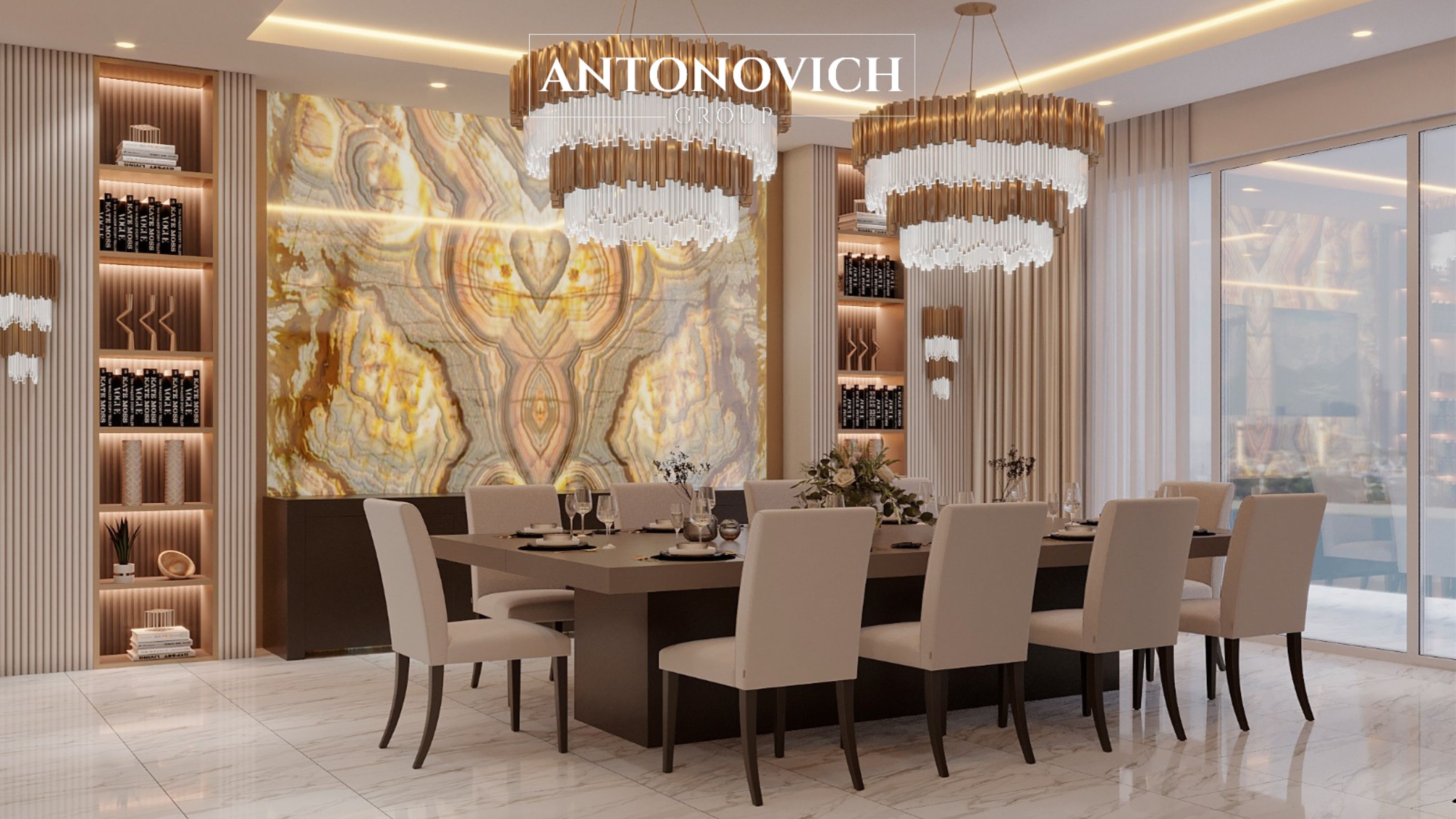 Opulent Living Room Design by LUXURY ANTONOVICH DESIGN - Architizer