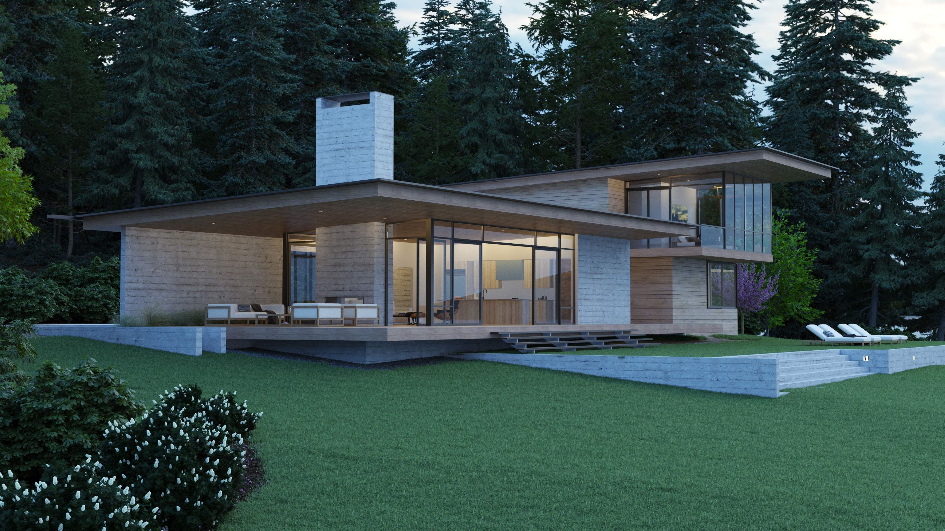 Lake Roesiger Cabin by Christensen Architects - Architizer