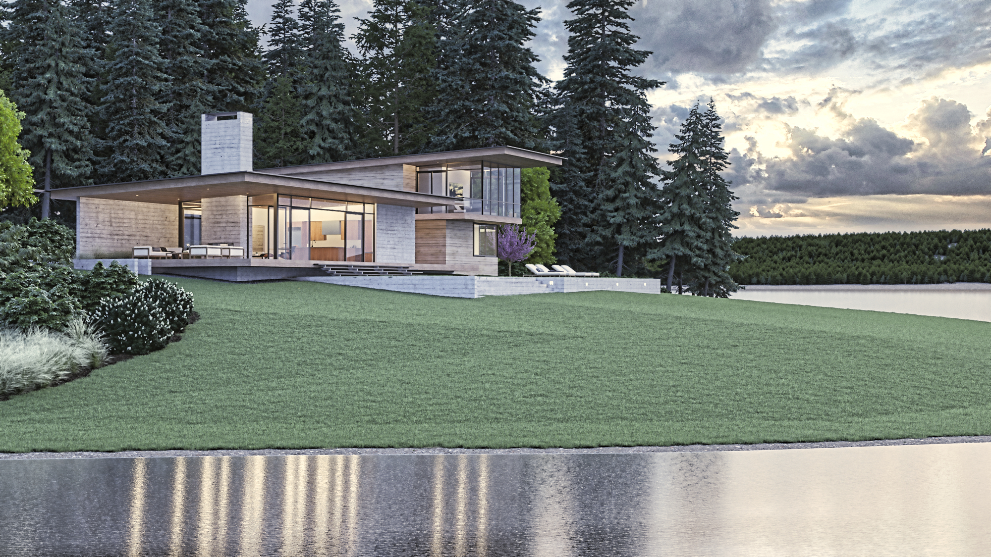 Lake Roesiger Cabin by Christensen Architects - Architizer