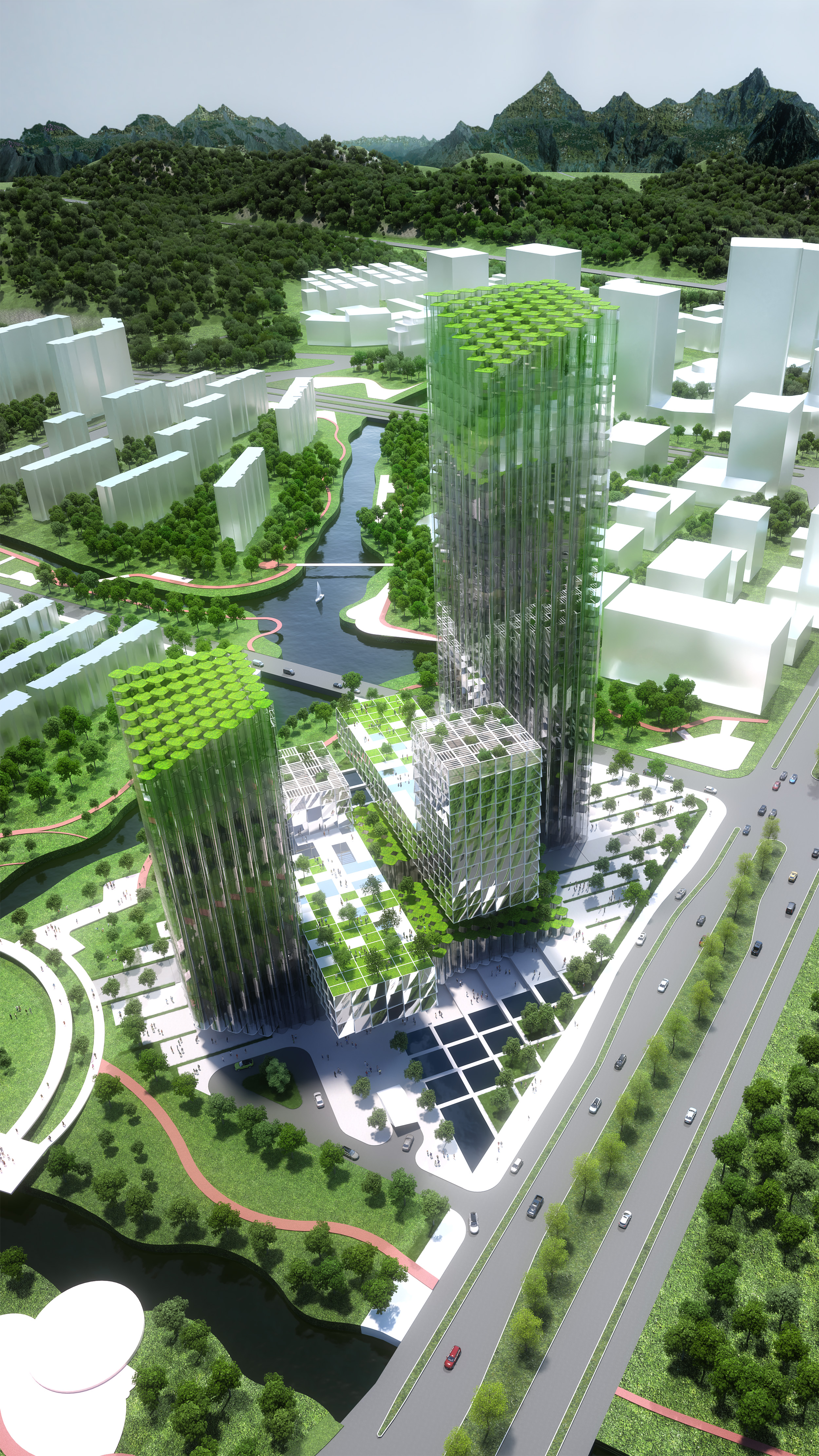 Jiangshan 150m High-Rise by UNFOLD PLANE - Architizer