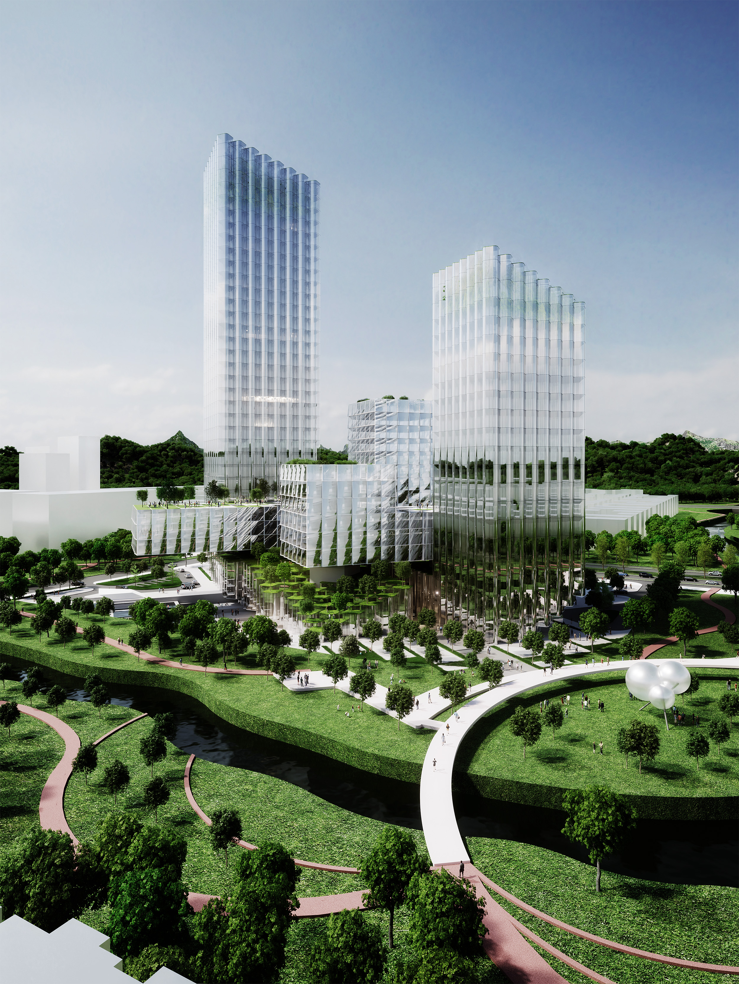 Jiangshan 150m High-Rise by UNFOLD PLANE - Architizer