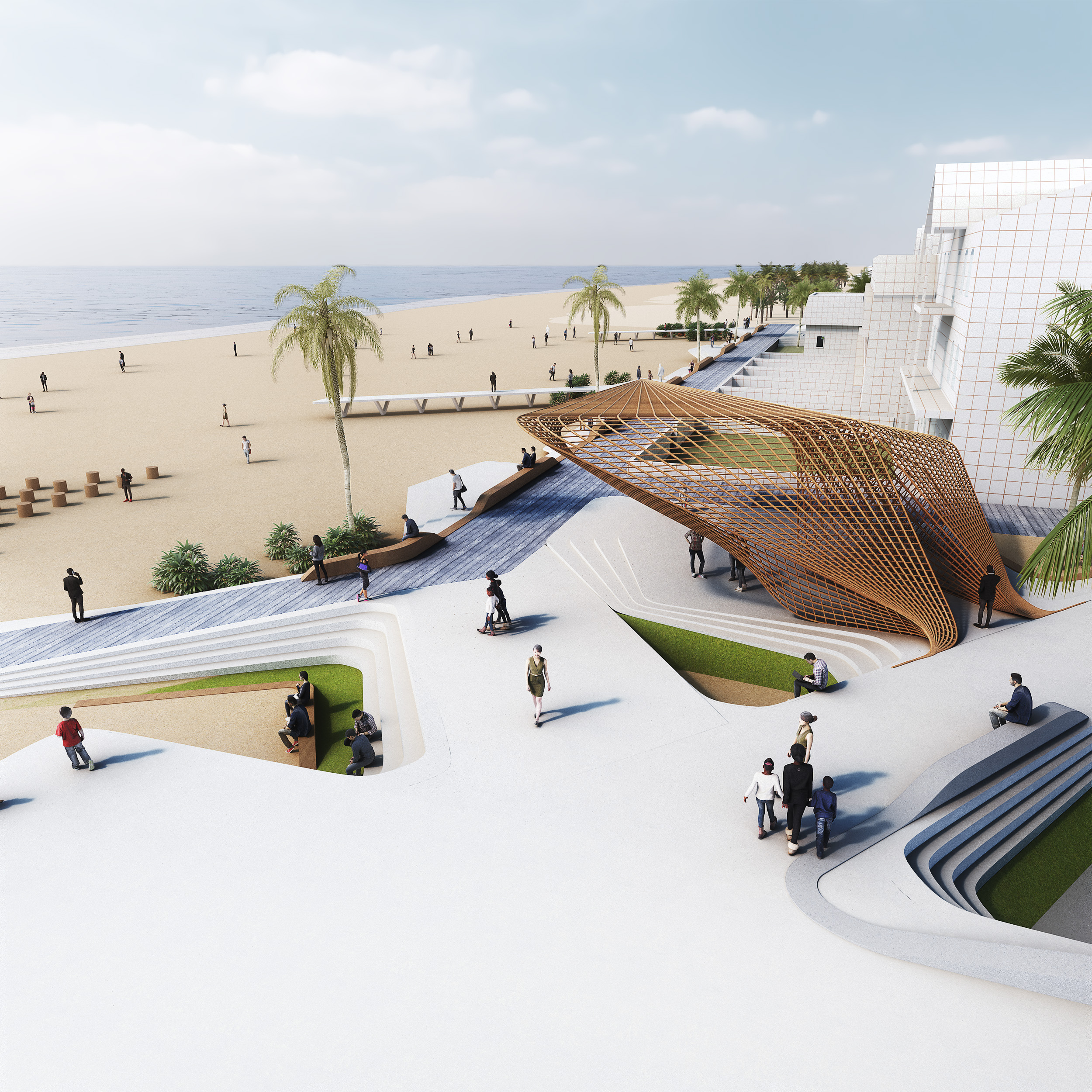 Atlantic Beach Boardwalk by UNFOLD PLANE - Architizer