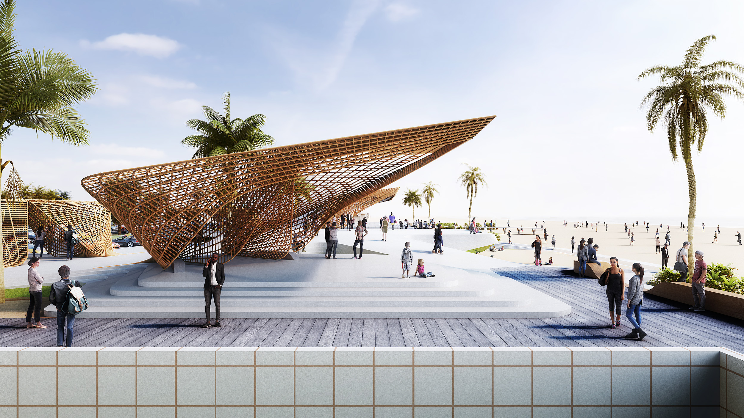 Atlantic Beach Boardwalk by UNFOLD PLANE - Architizer