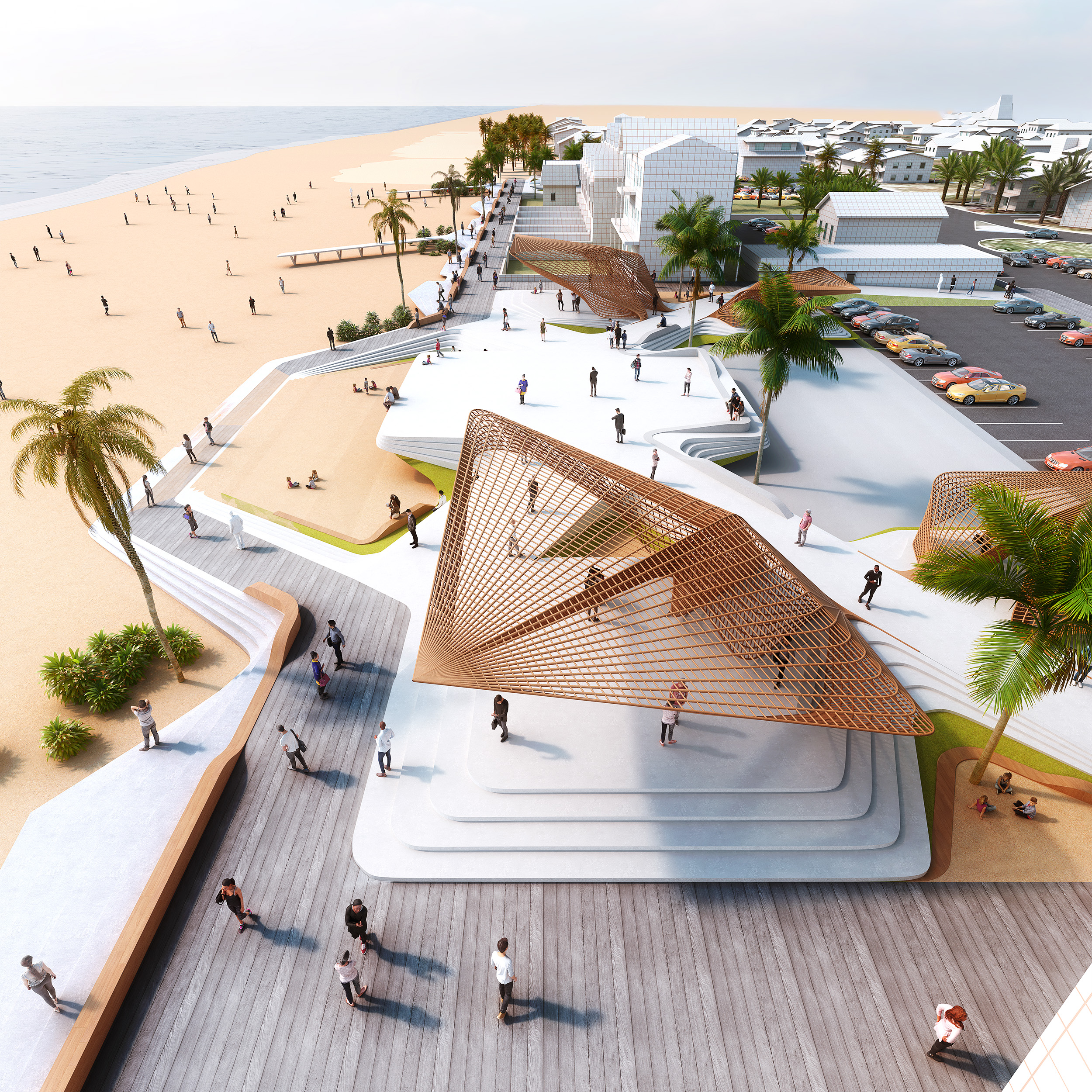 Atlantic Beach Boardwalk by UNFOLD PLANE - Architizer