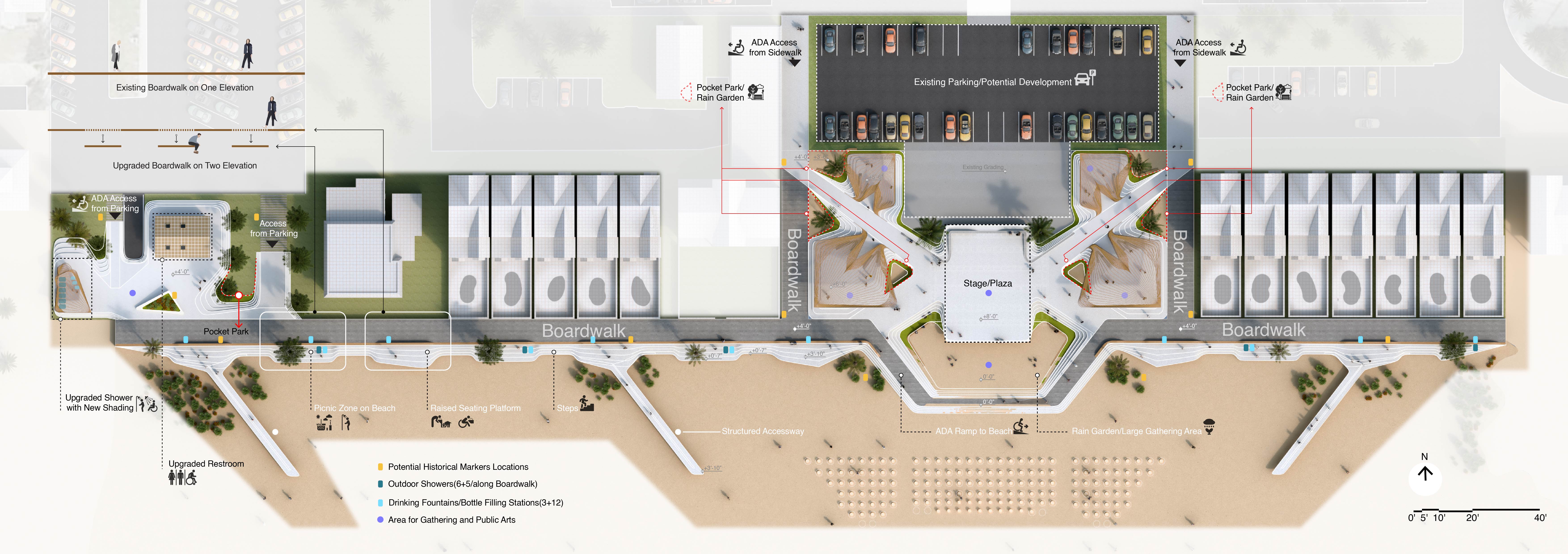 Atlantic Beach Boardwalk by UNFOLD PLANE - Architizer