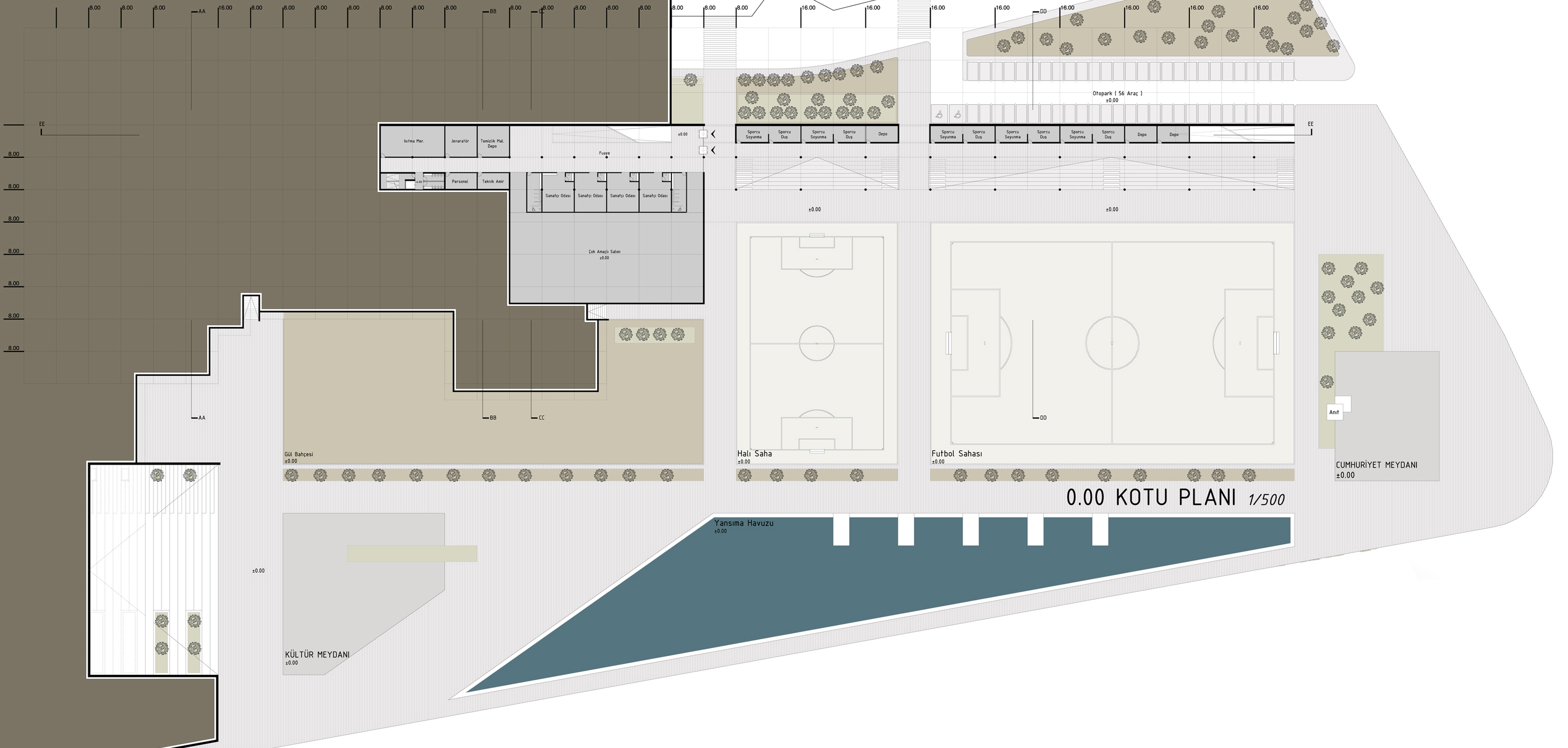 Aksaray Sports Complex and Recreation Area by NODE Studio - Architizer