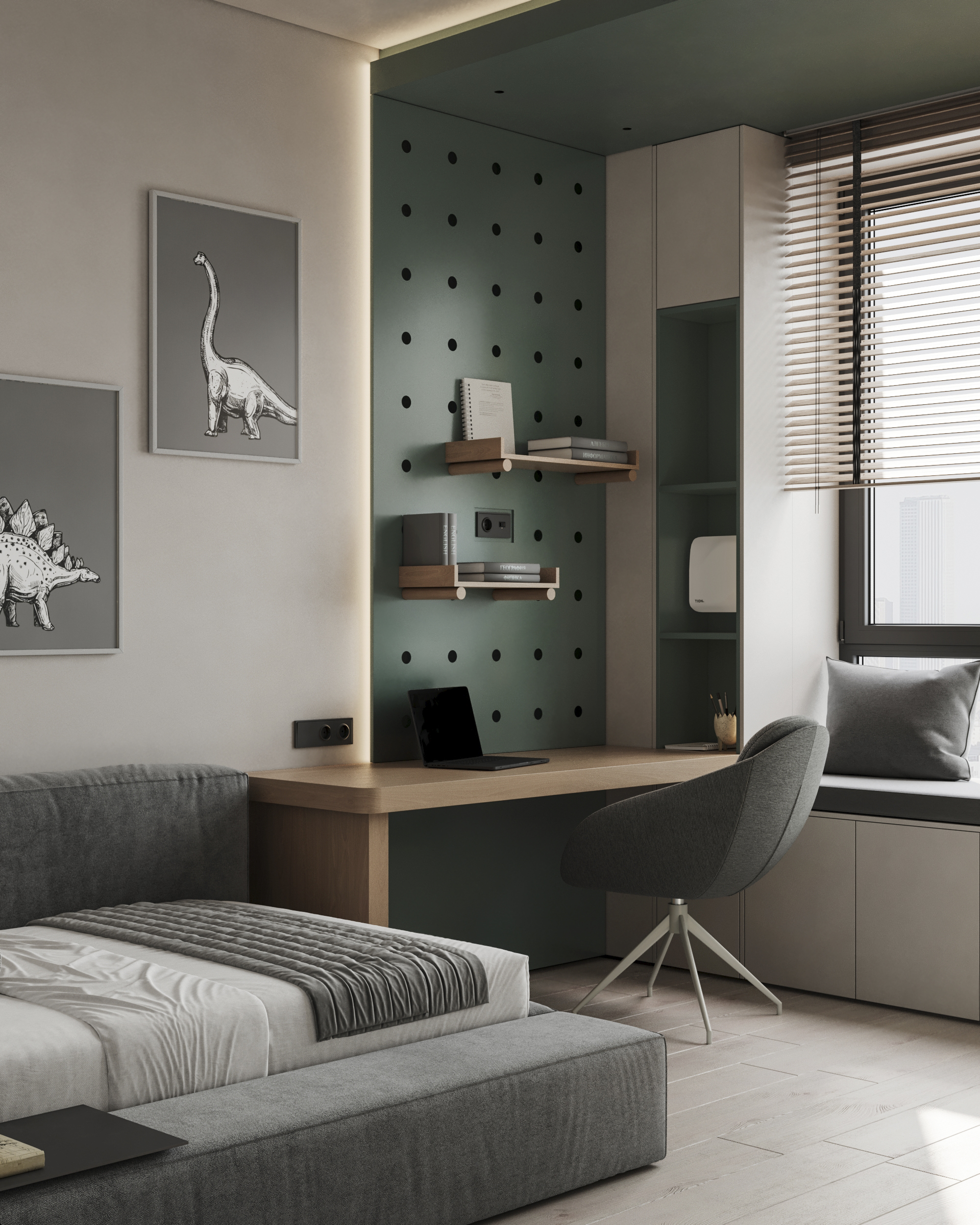 Visualization of a children's room by AMB render - Architizer