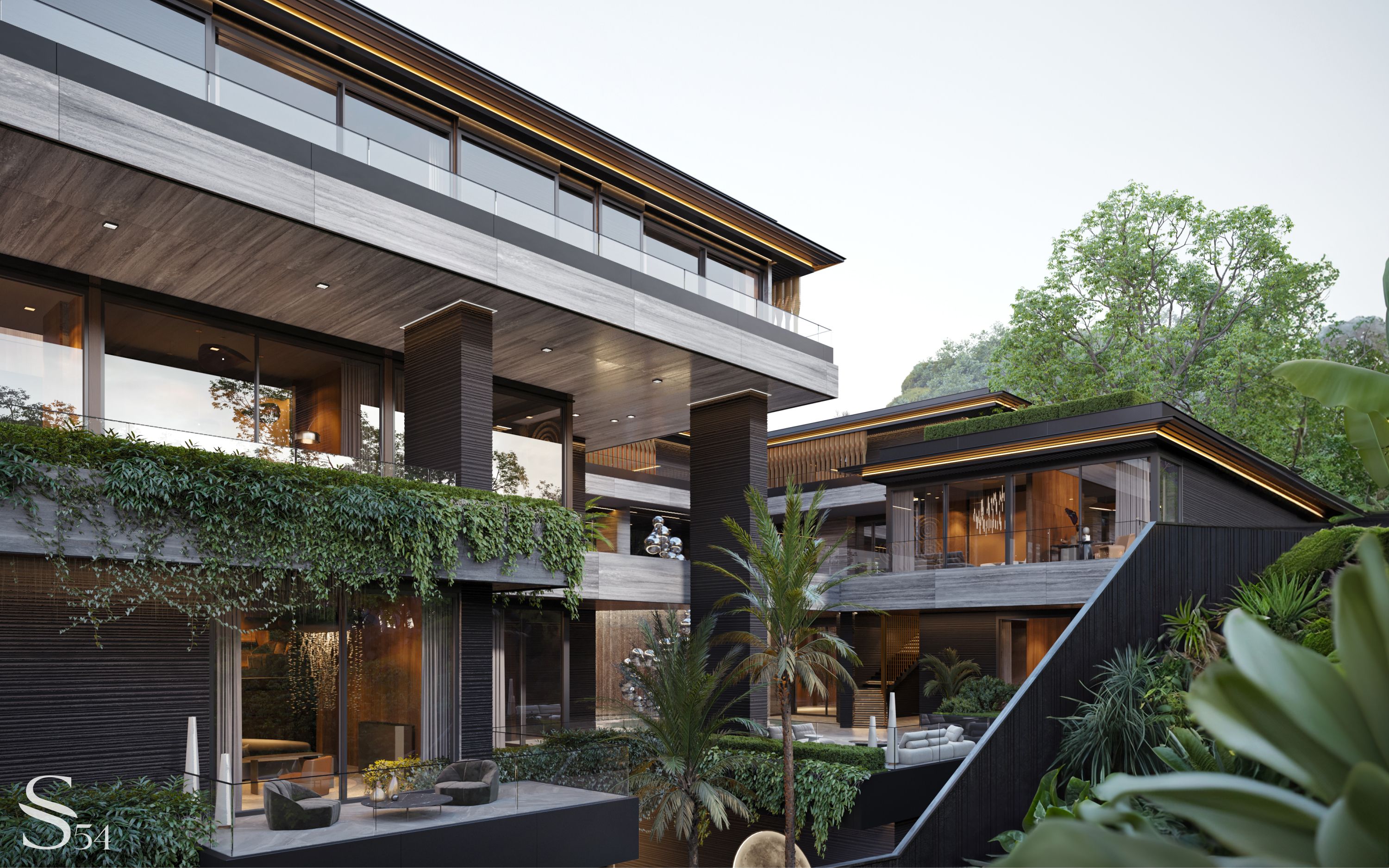 Architectural project of a four-story house in the Philippines by ...