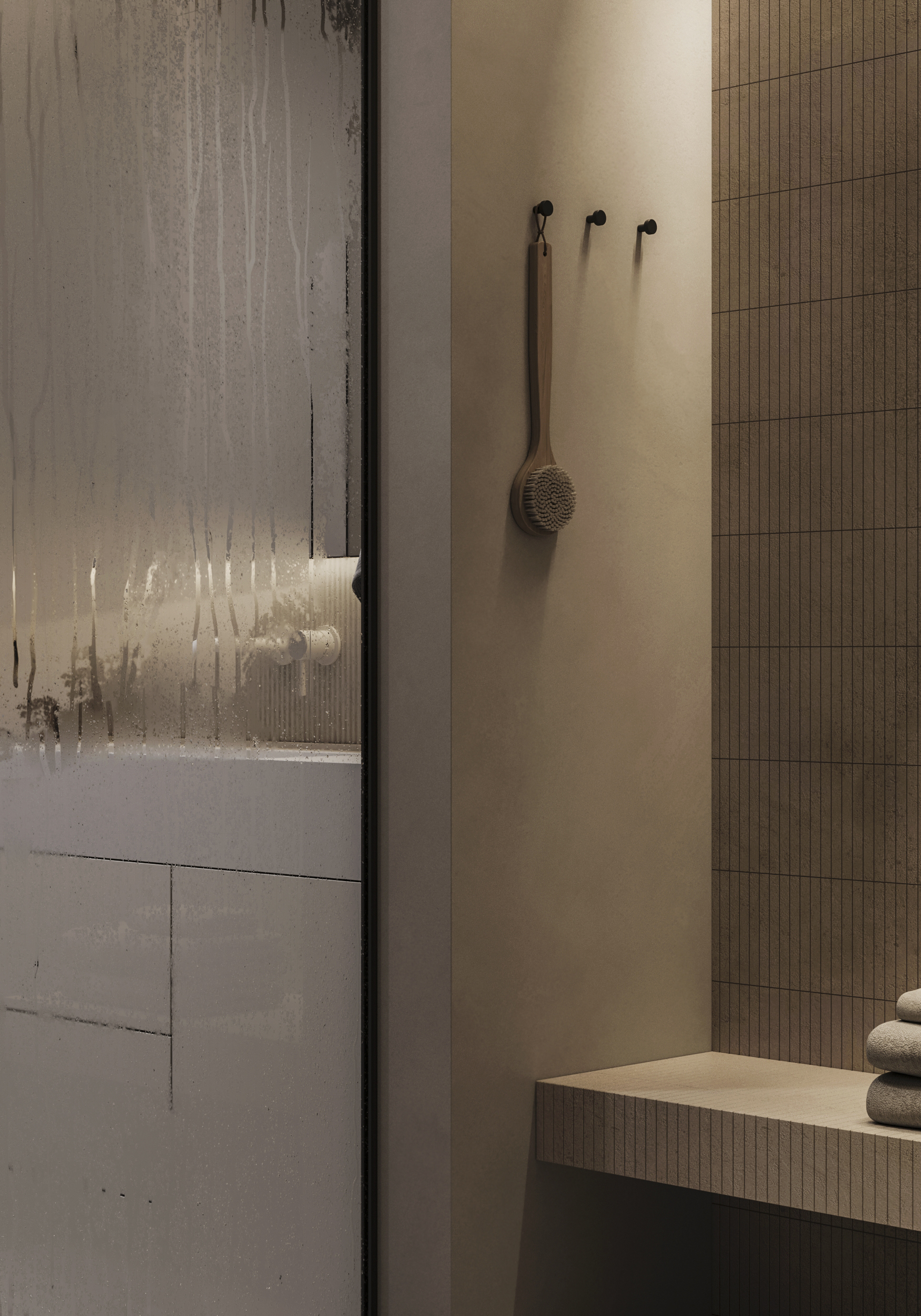 Visualization of the master bathroom by AMB render - Architizer