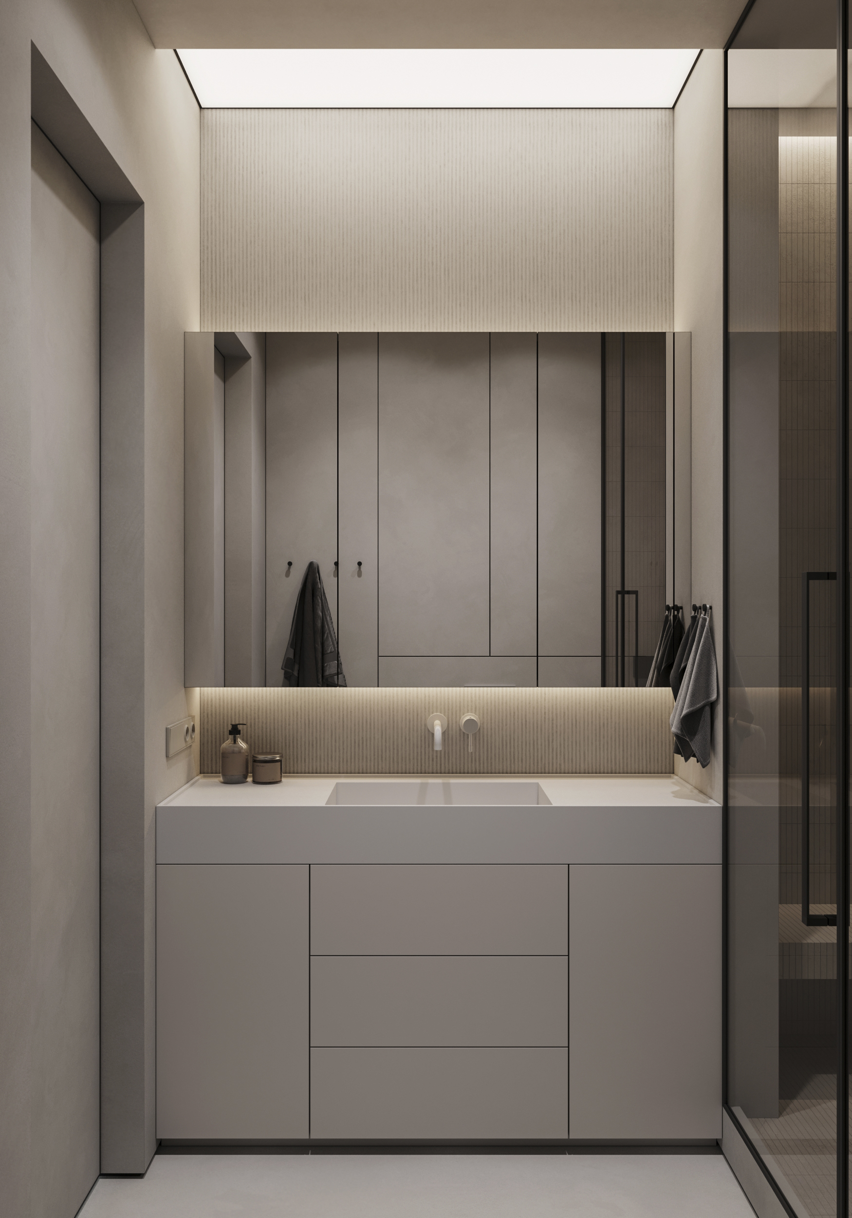 Visualization of the master bathroom by AMB render - Architizer