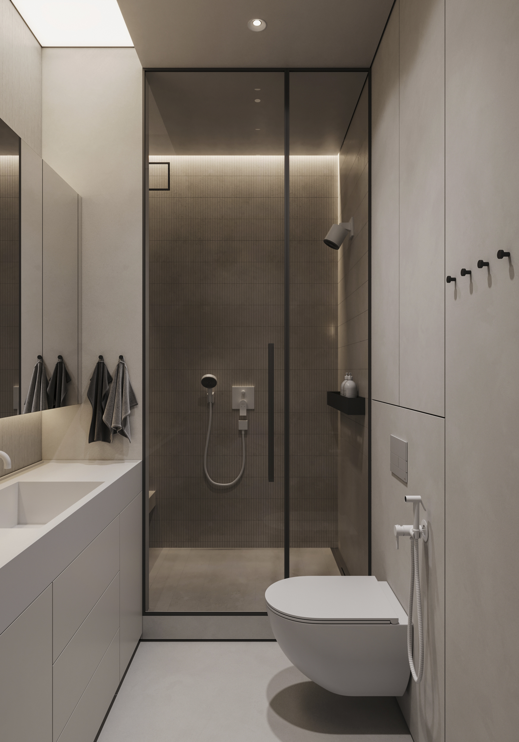 Visualization of the master bathroom by AMB render - Architizer