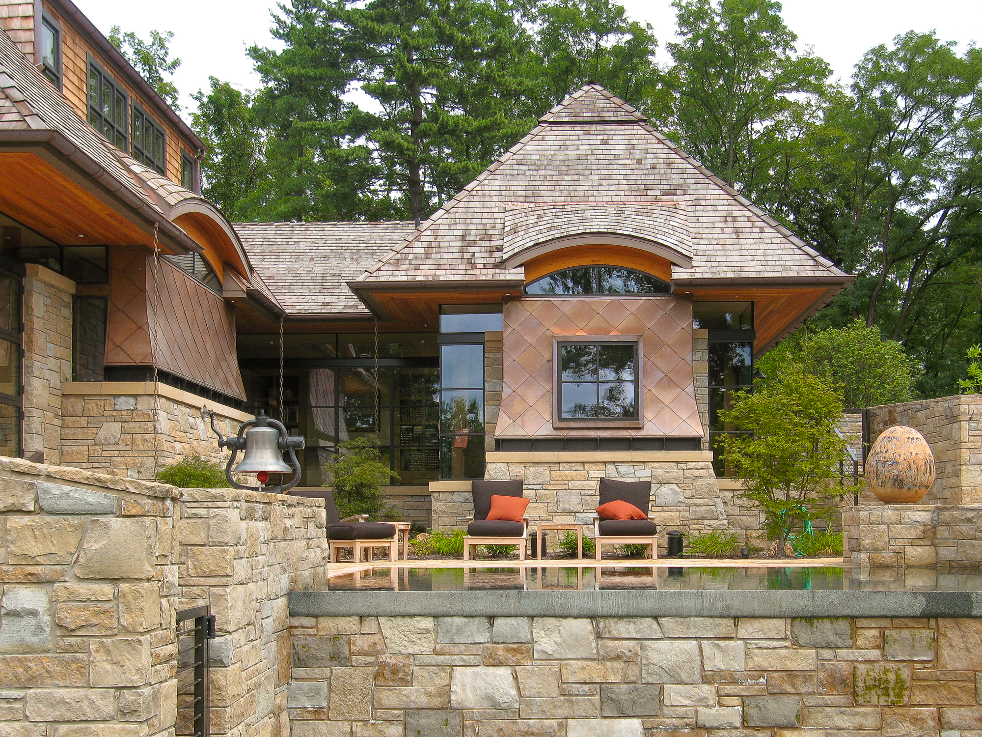 Missouri House of Stone & Copper by Bjella Architecture - Architizer