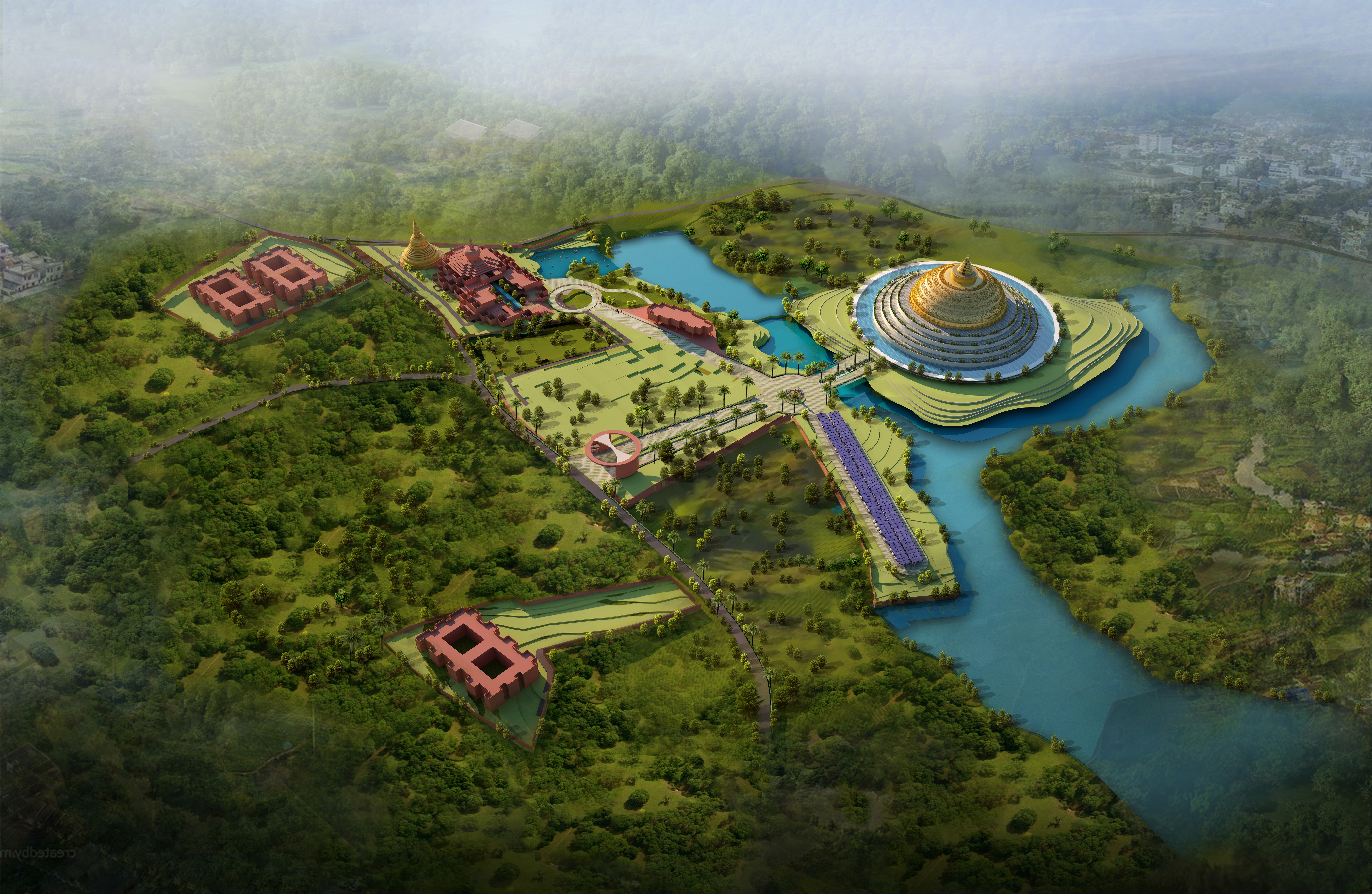 Dhamma Dipa International Buddhist University by 4site architects ...