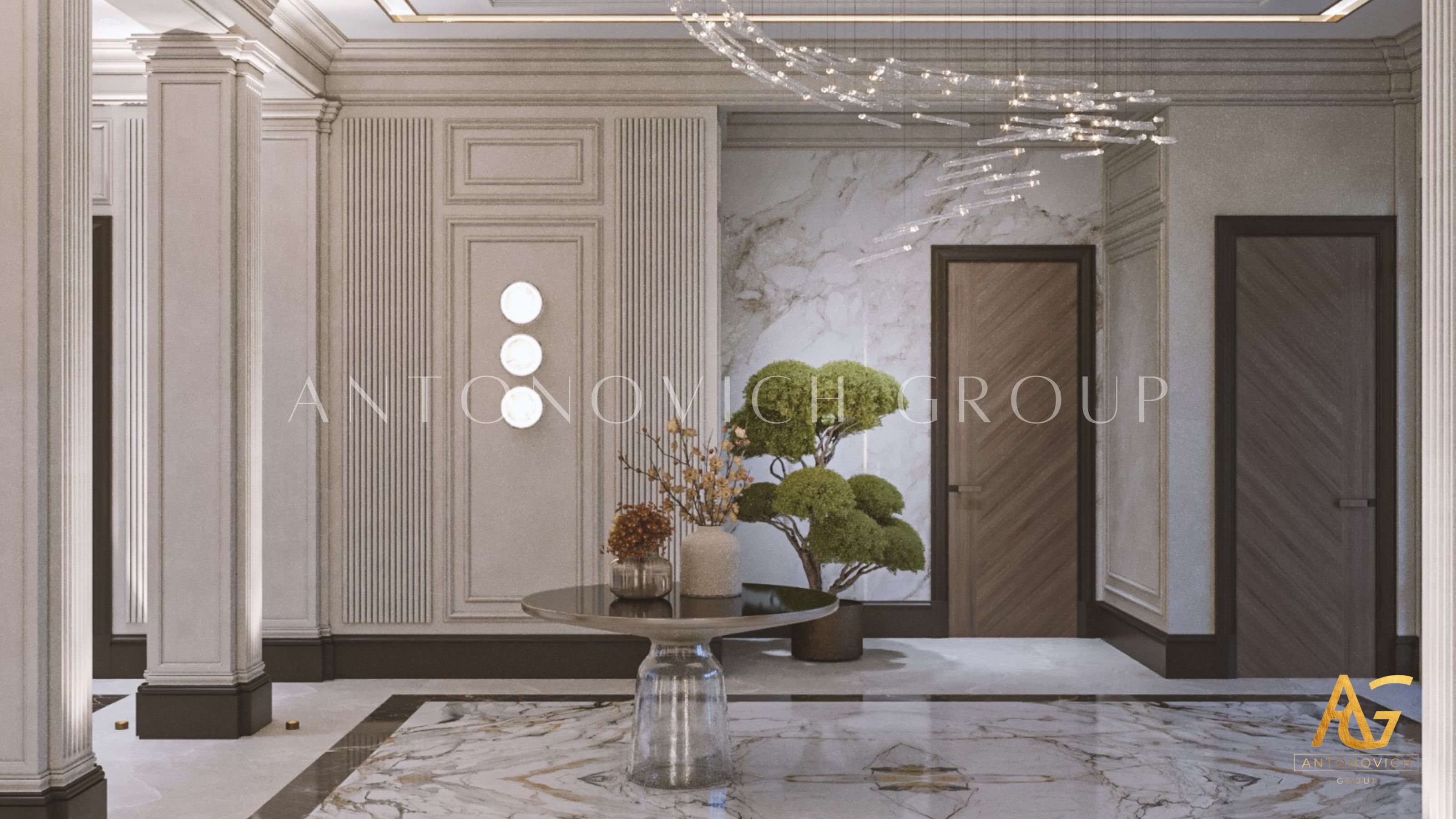 The Art of First Impressions: Spacious Foyer Interior Design by LUXURY ...