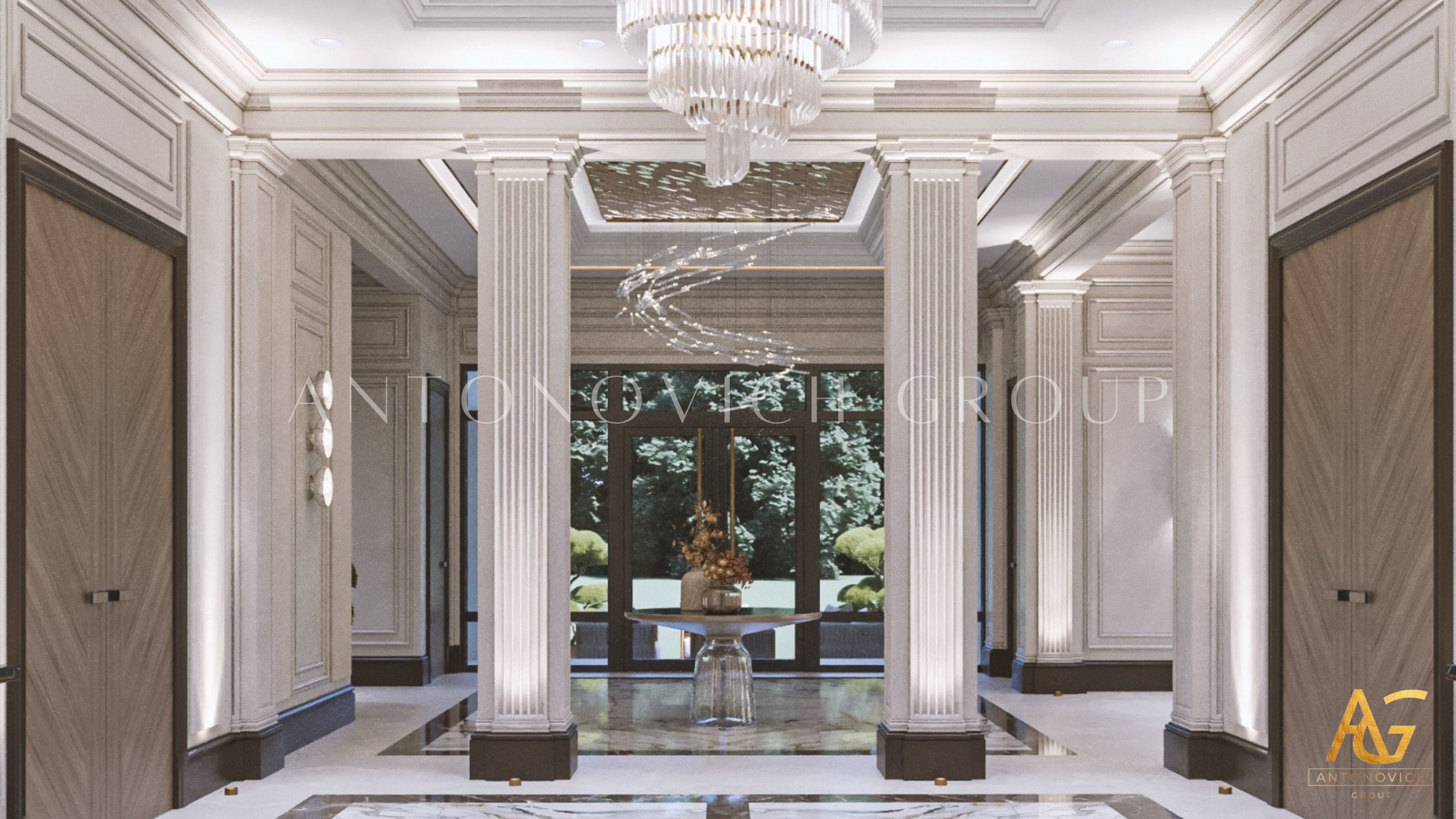 The Art of First Impressions: Spacious Foyer Interior Design by LUXURY ...