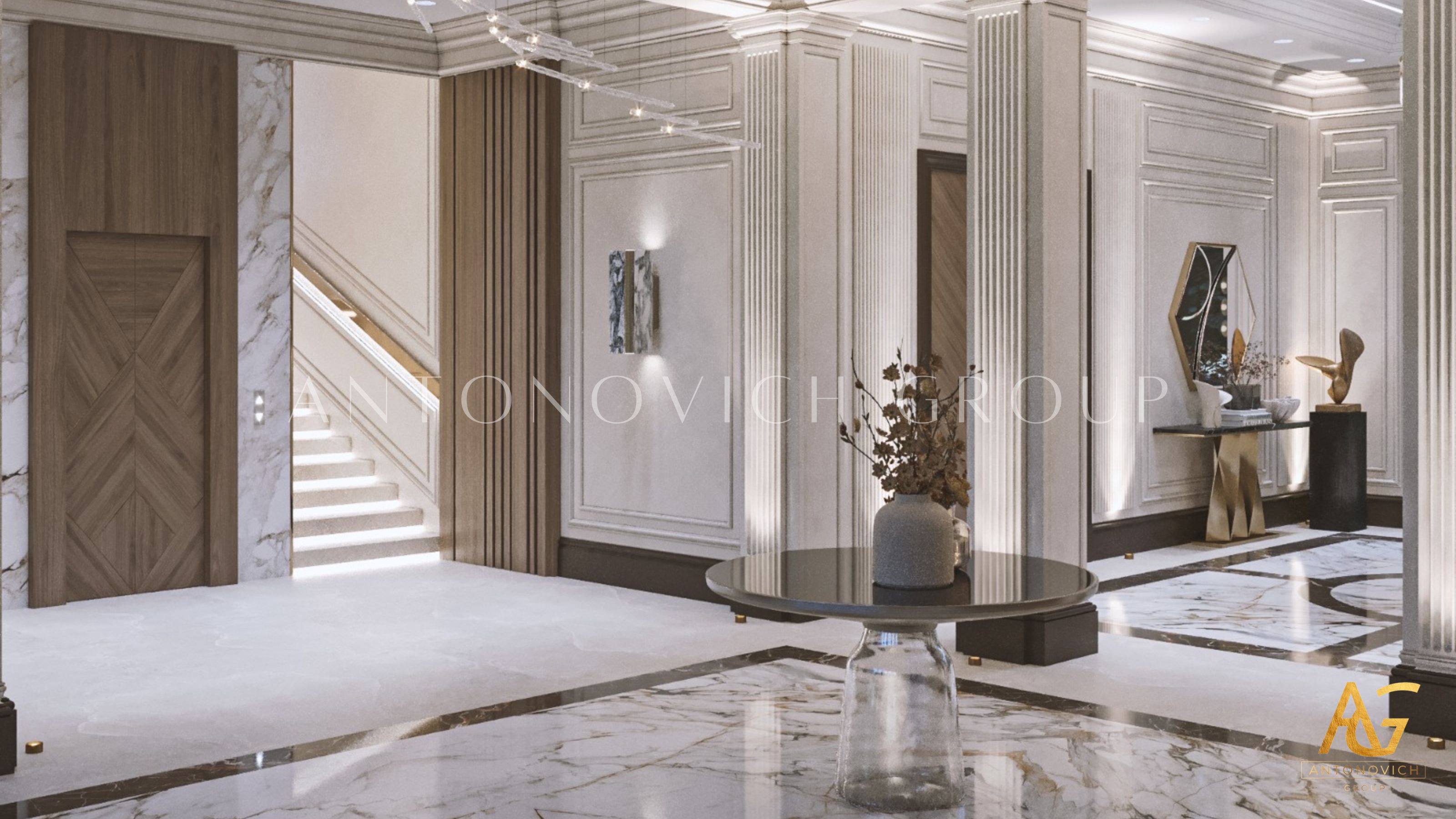 The Art of First Impressions: Spacious Foyer Interior Design by LUXURY ...