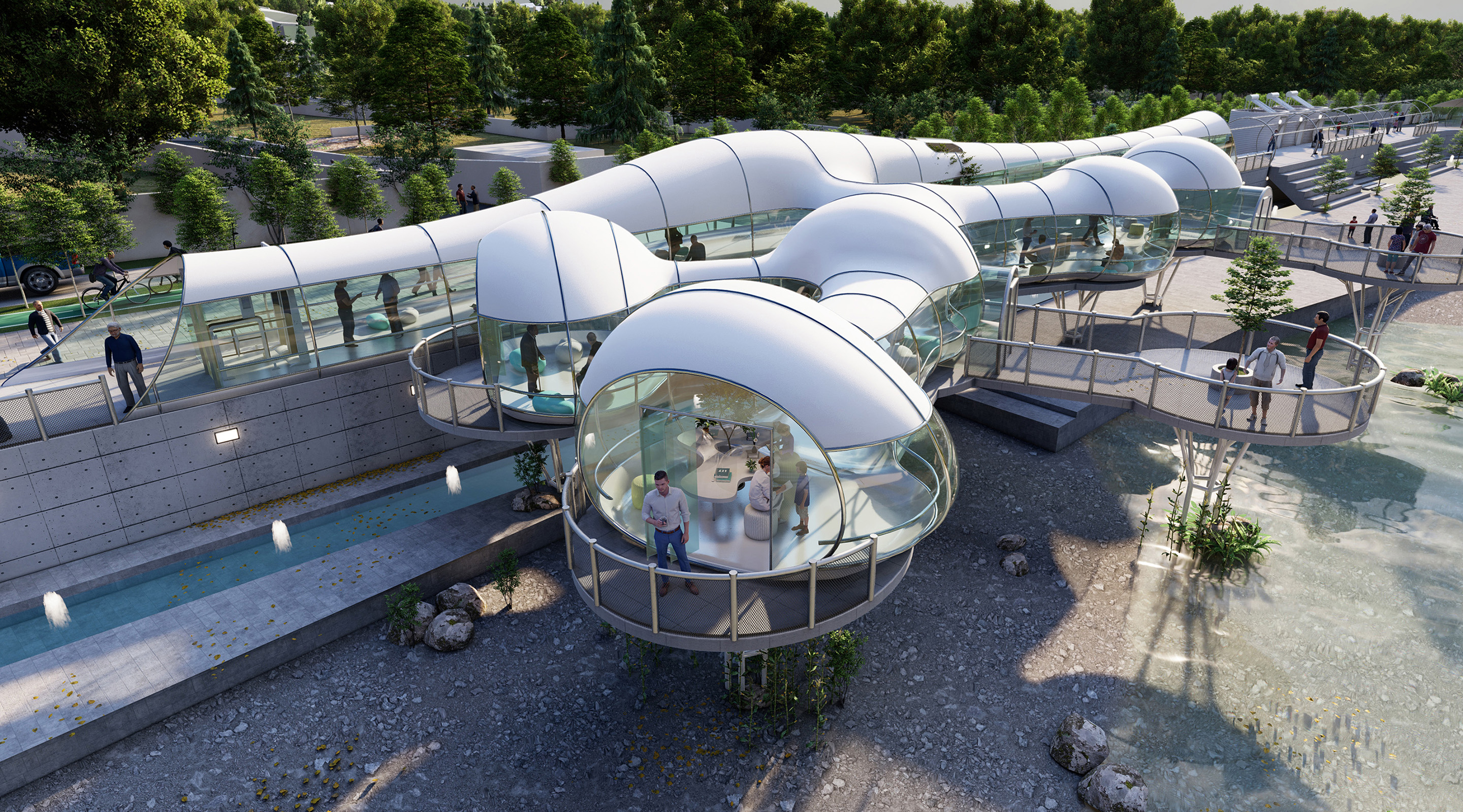 Idea 4093938: Blue Health Station / Riverside Regeneration by K`C Group ...