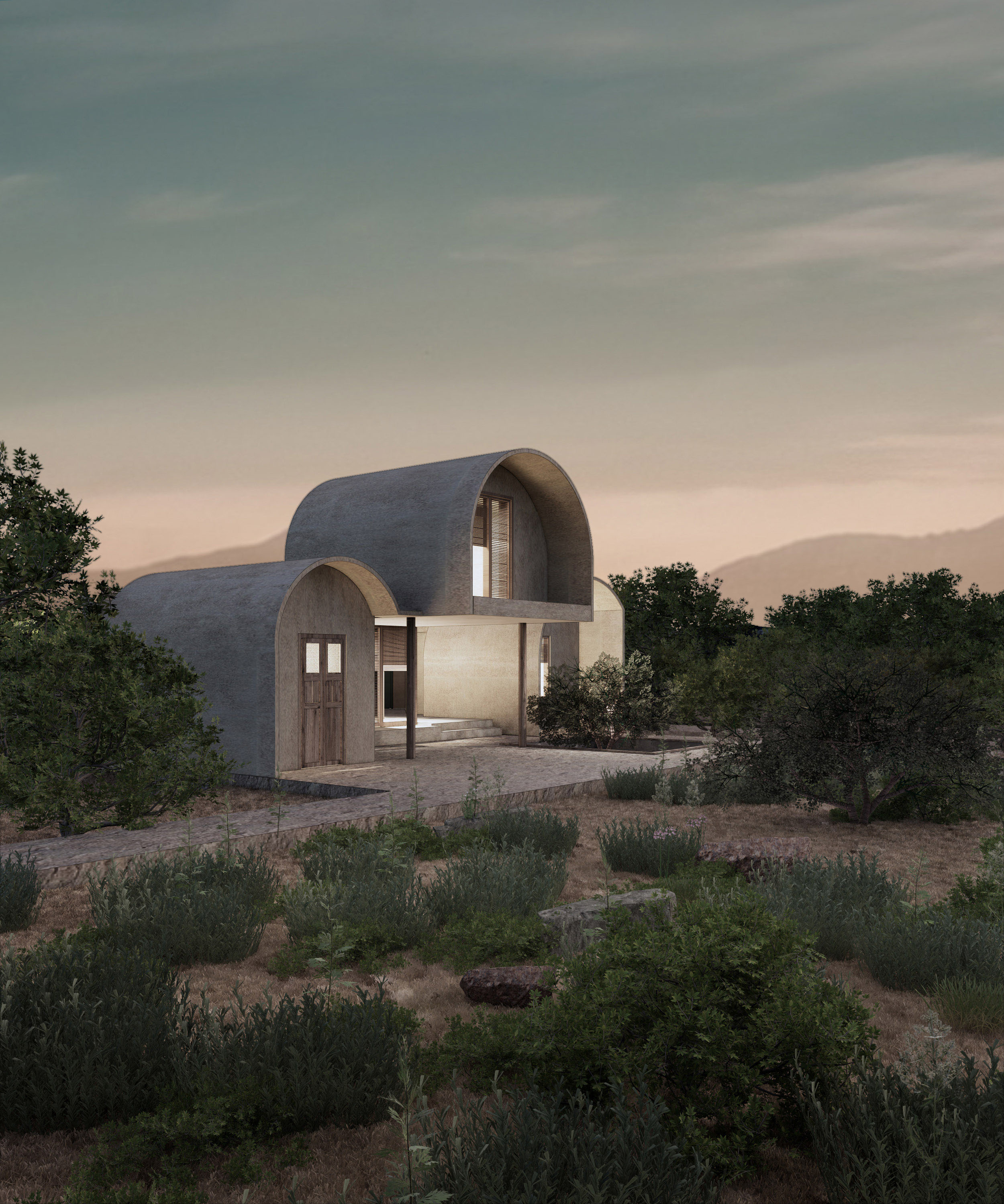 A Garden House In Farashah by Context studio - Architizer