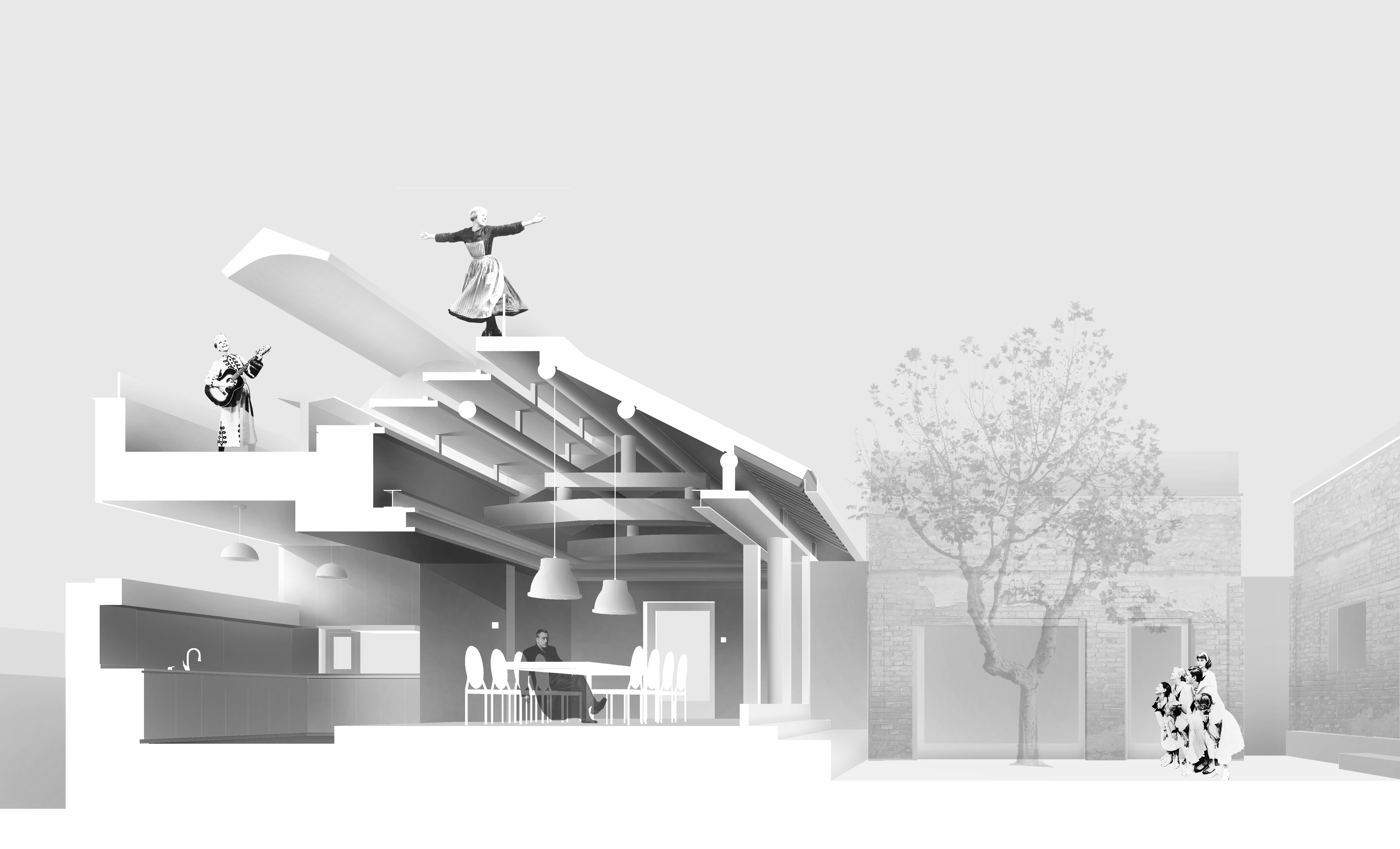 House over the wall by chaoffice - Architizer